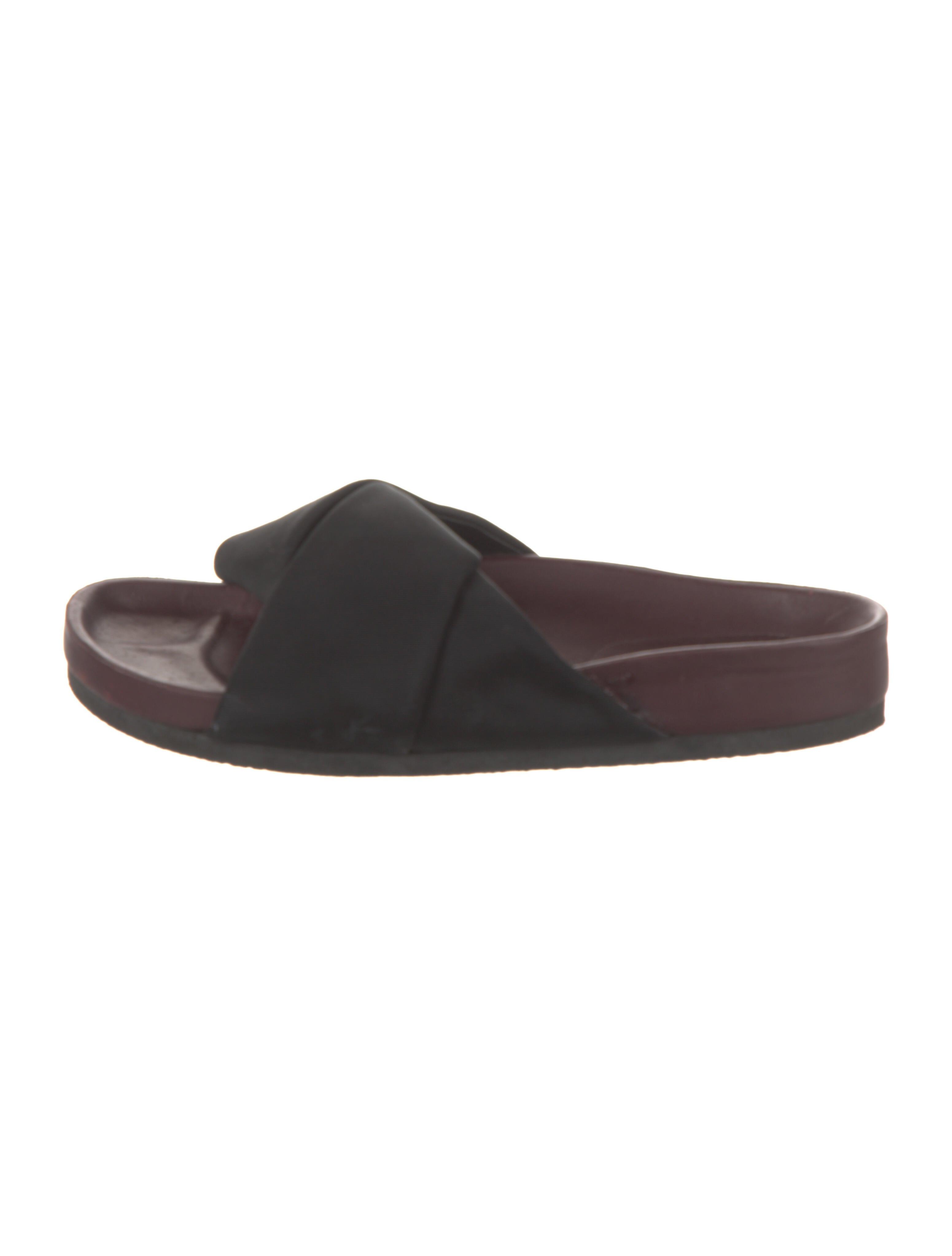 Birkenstock Leather Slides - Black Sandals, Shoes - WBIRK32478 | The ...