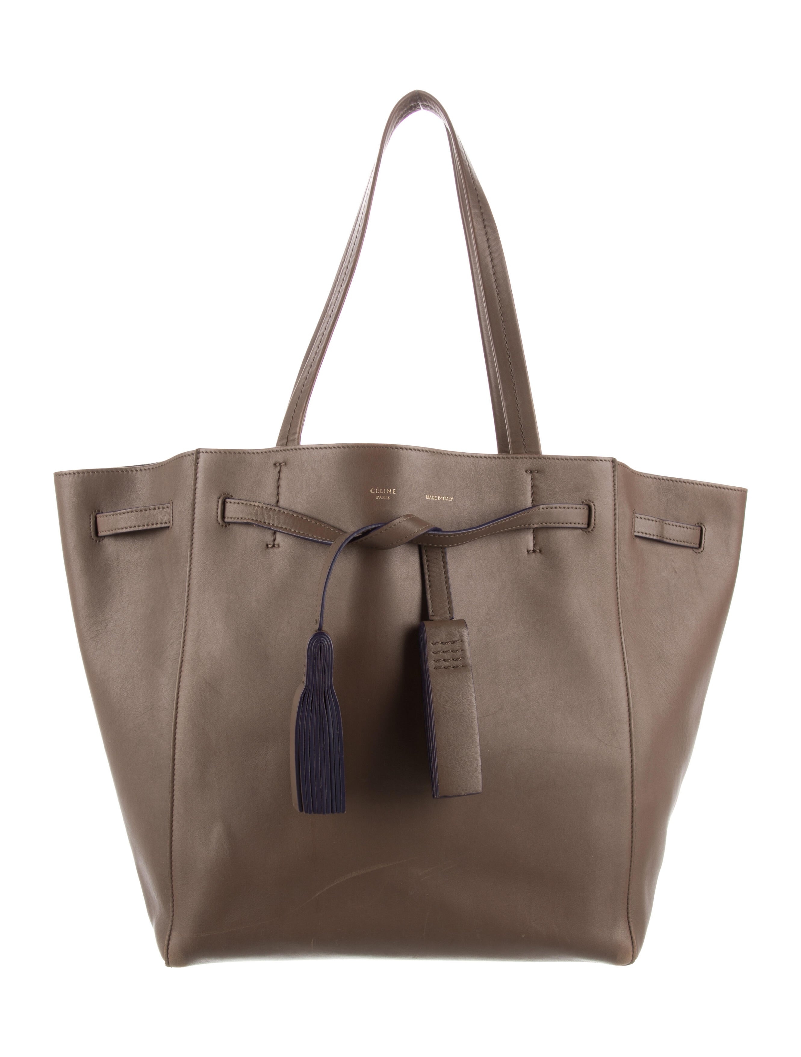 Celine Medium Phantom Cabas w/Belt - Black Totes, Handbags - CEL222379 ...