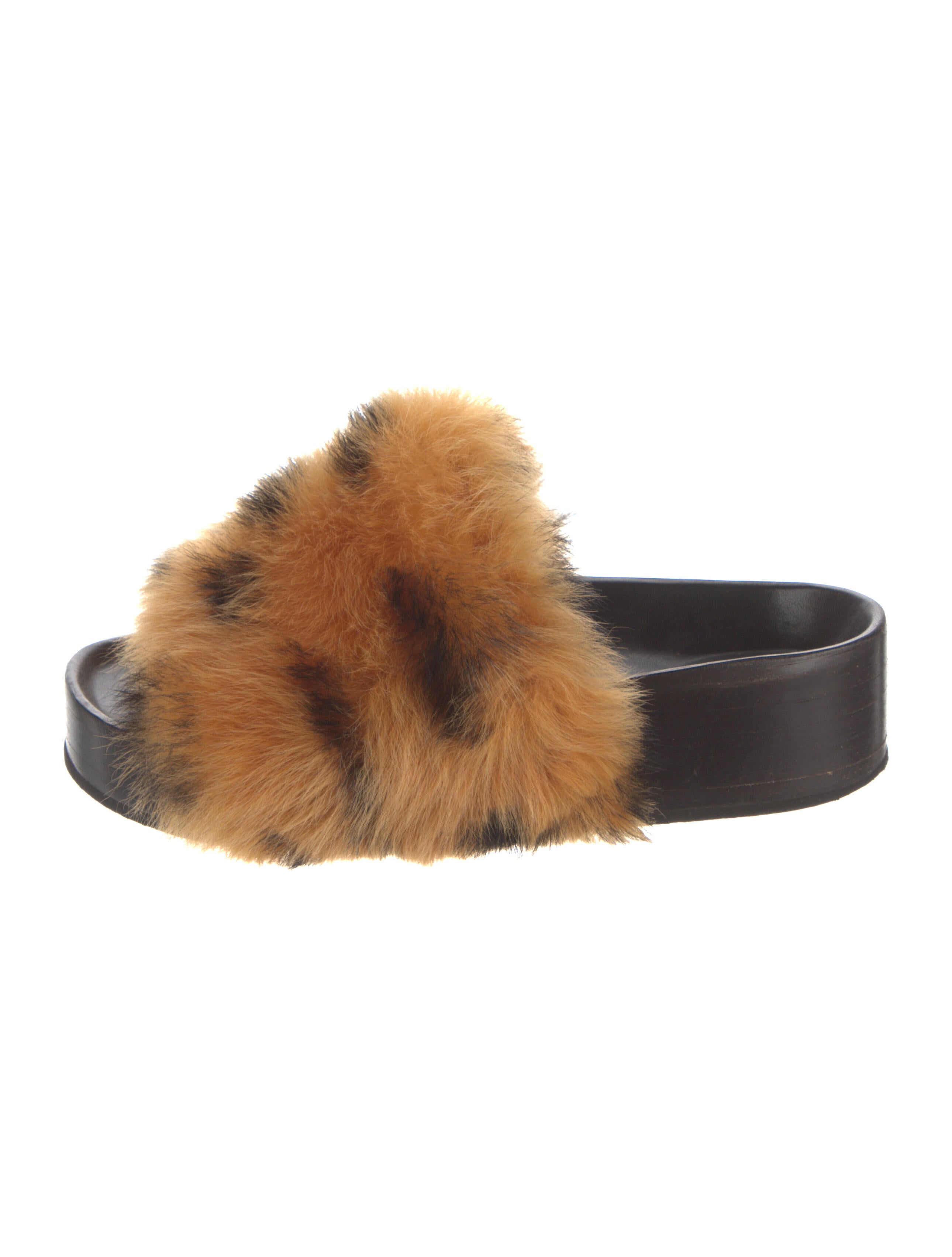 Celine Céline Leather Slide Sandals w/ Tags - Black Sandals, Shoes ...