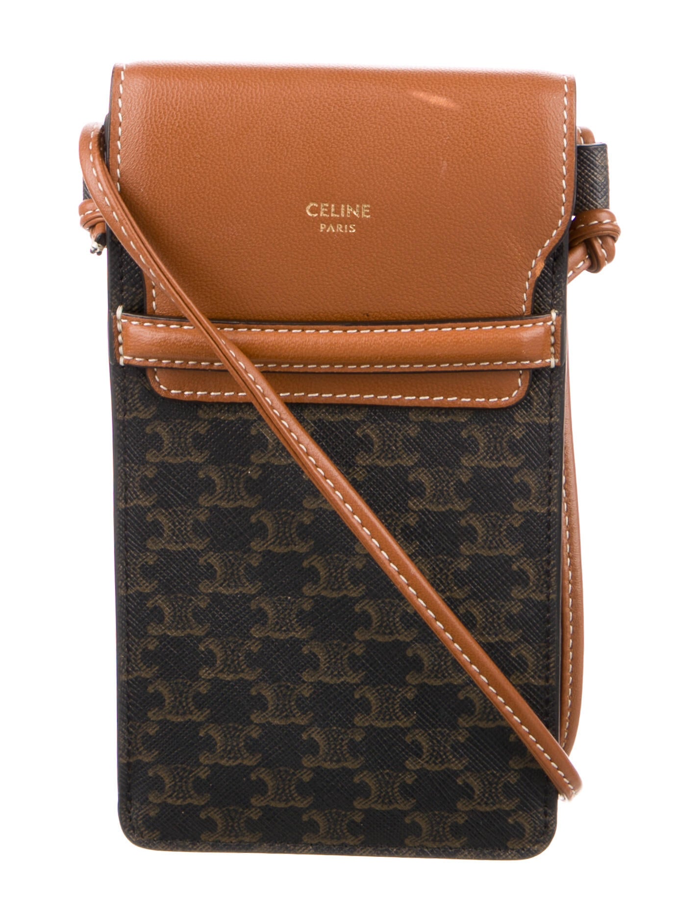 Celine Céline Small Trio Crossbody Bag - Black Crossbody Bags, Handbags ...