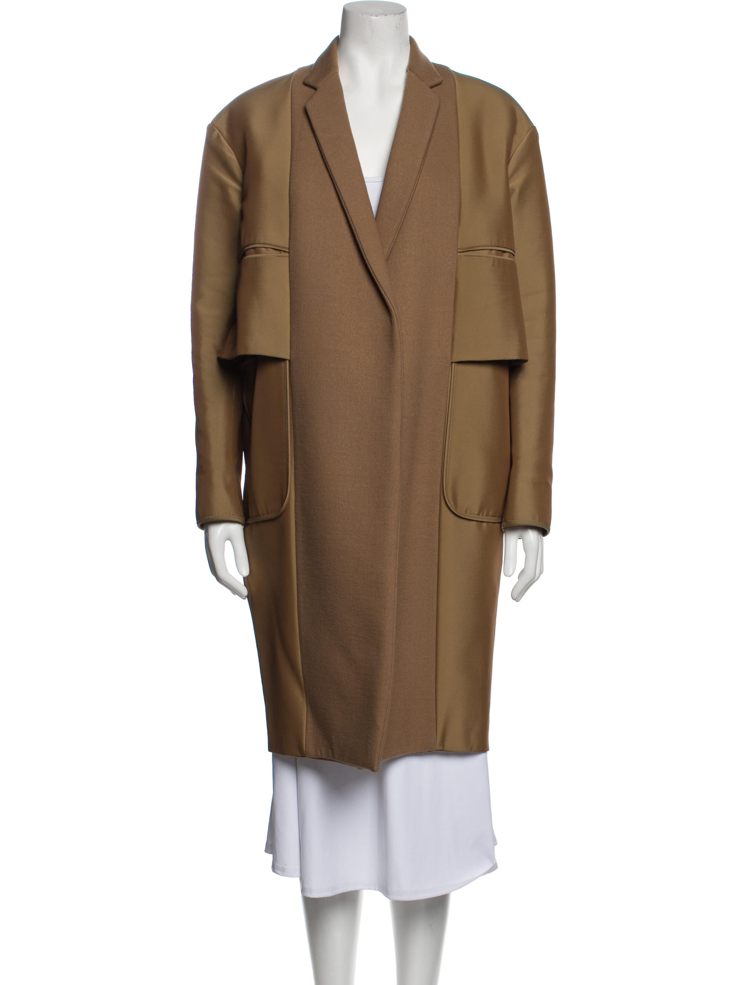 Celine Paneled Coat - Brown Coats, Clothing - CEL222323 | The RealReal