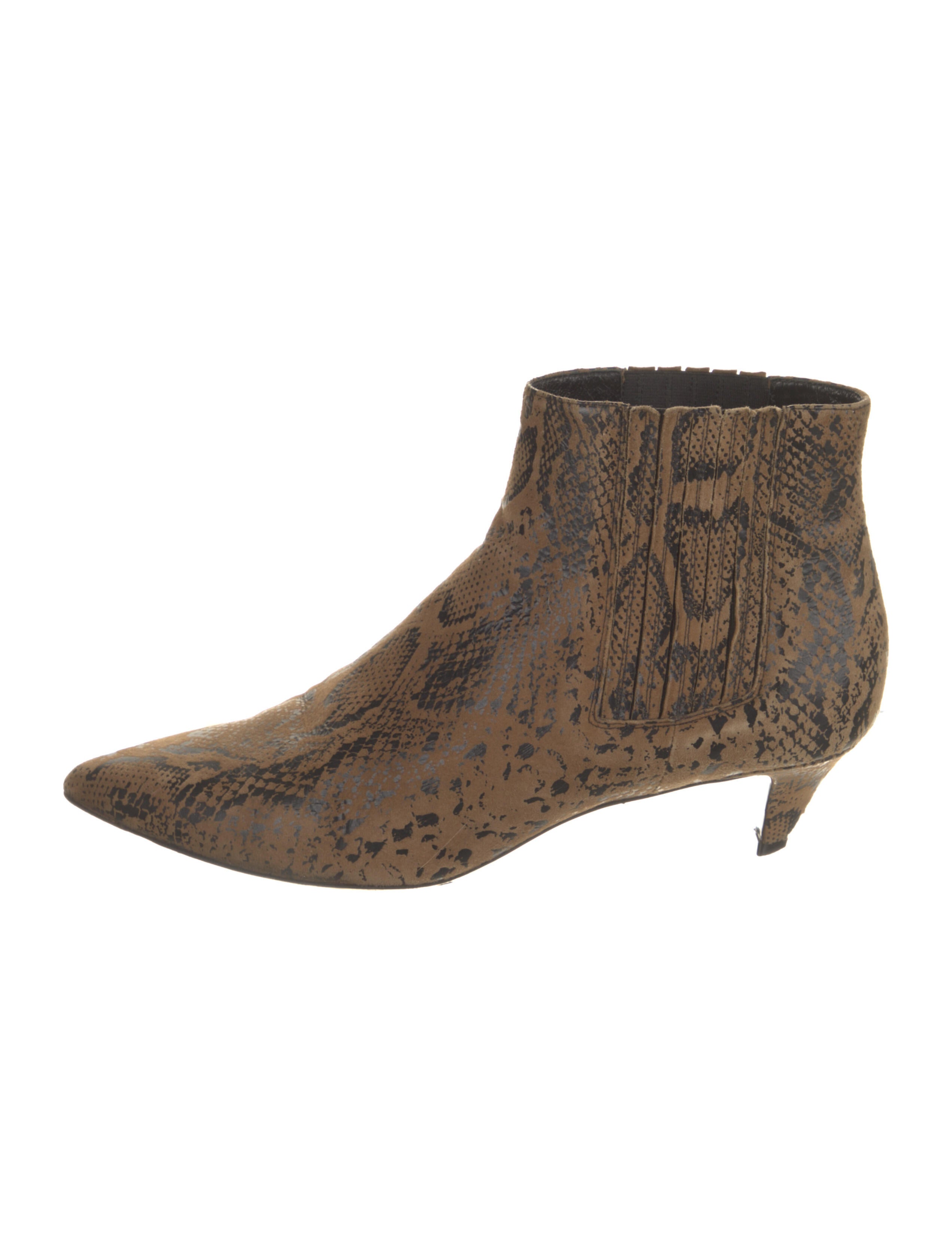 Celine Céline Ponyhair Ankle Boots - Brown Boots, Shoes - CEL41141 ...
