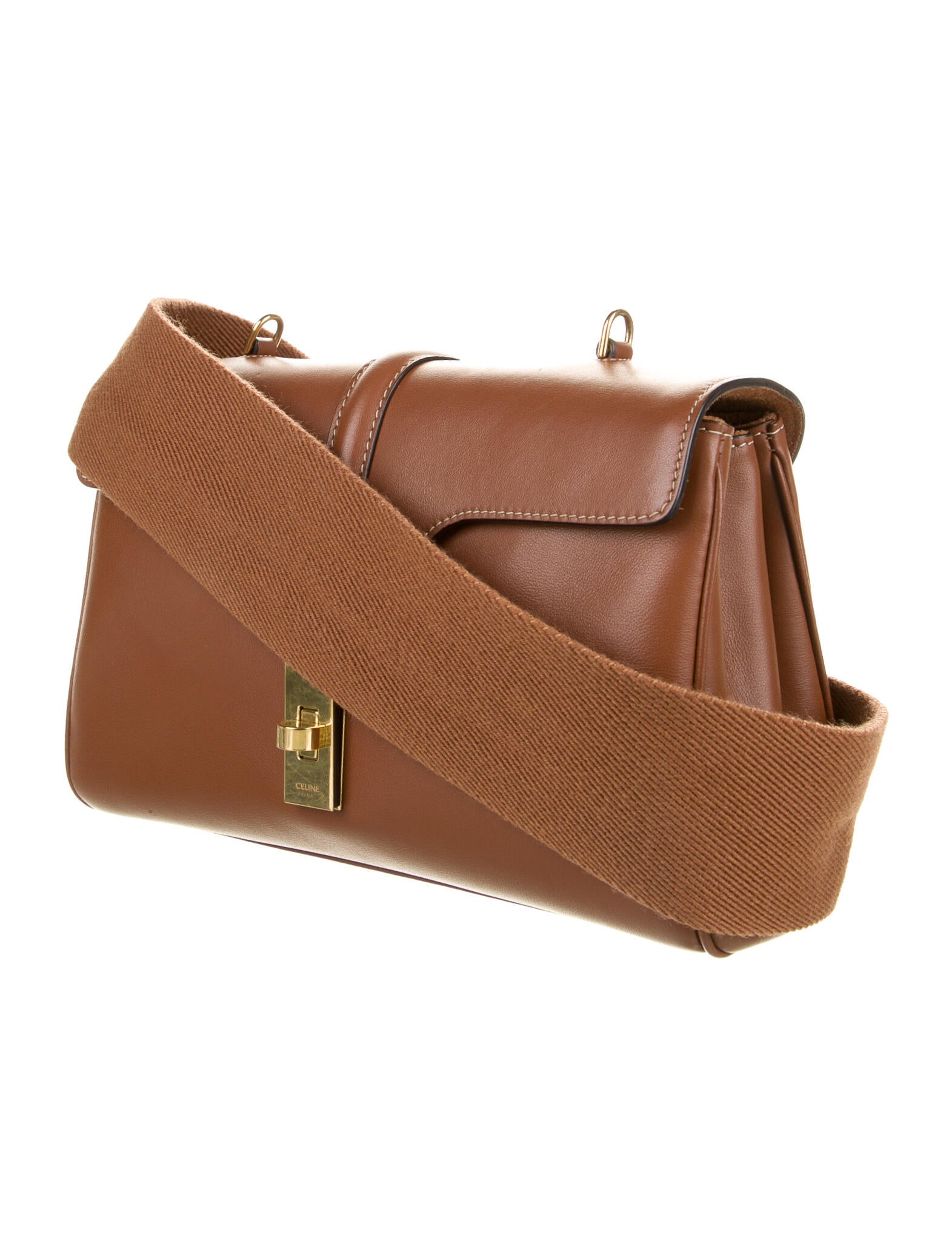Celine Calfskin Teen Soft 16 - Brown Shoulder Bags, Handbags ...