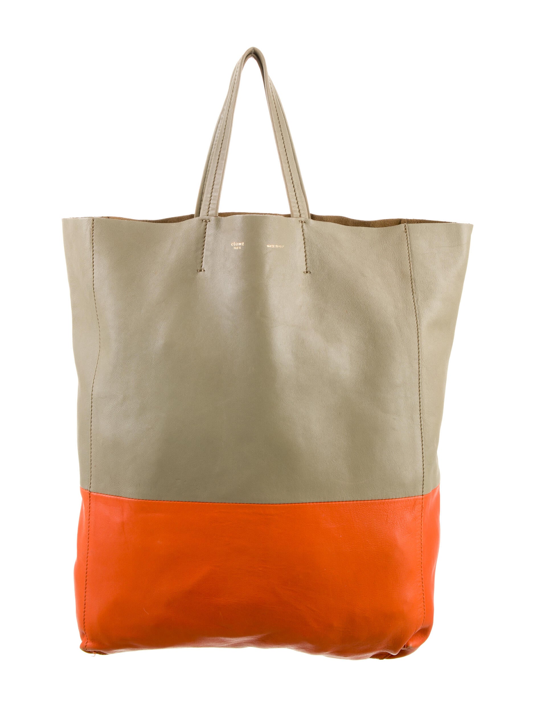 Celine 2017 Small Cabas Phantom w/ Belt - Grey Totes, Handbags ...