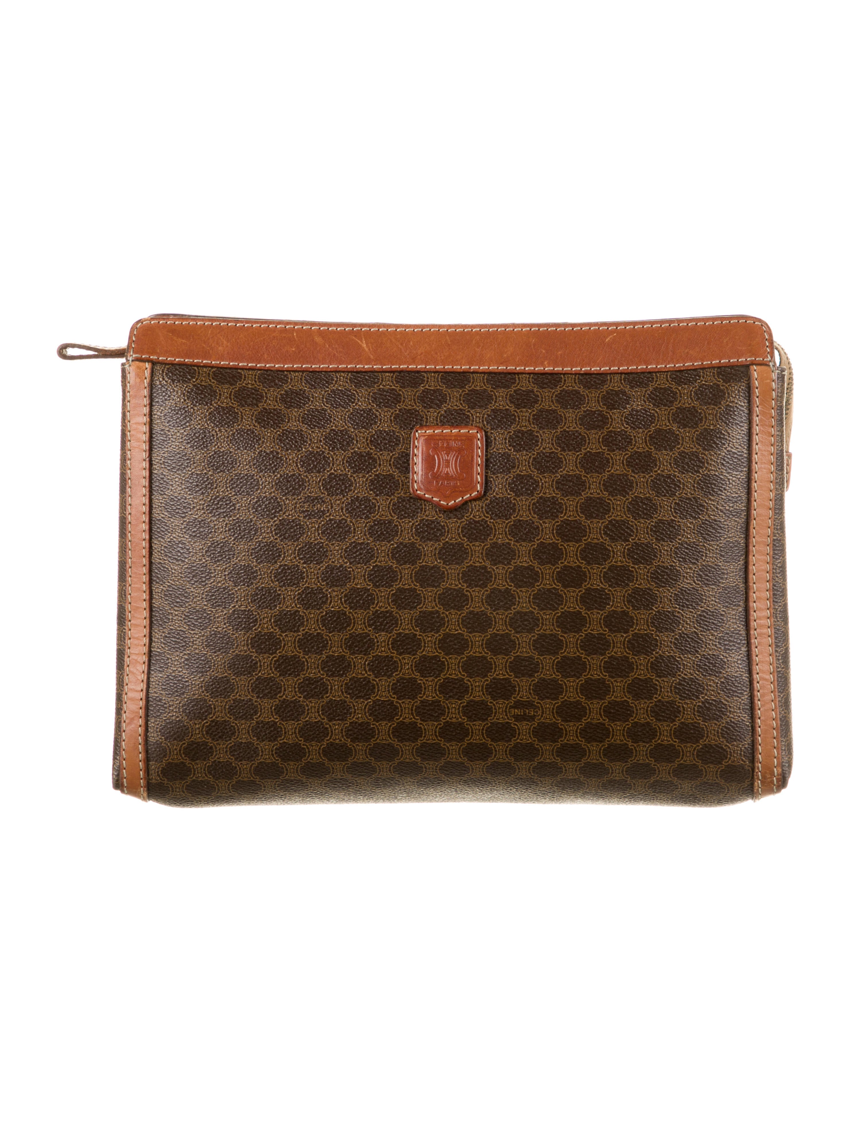 Celine Céline Bicolor Solo Pouch - Brown Clutches, Handbags - CEL32421 ...