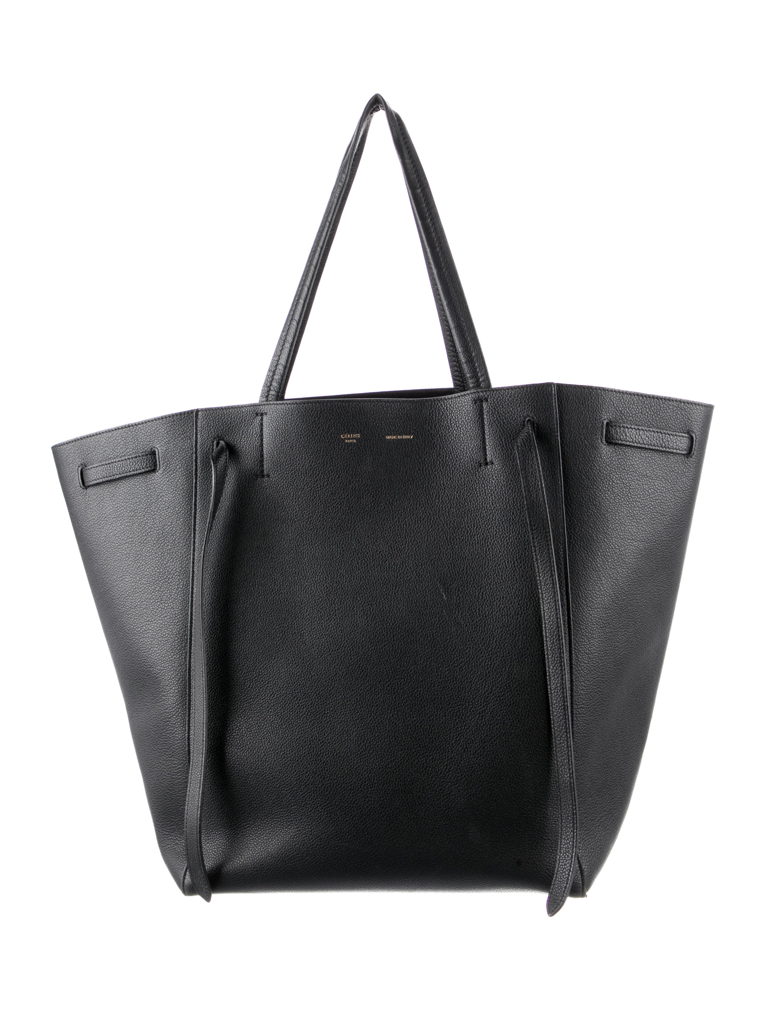 Celine Medium Phantom Cabas Tote Bag w/ Belt - Black Totes, Handbags ...