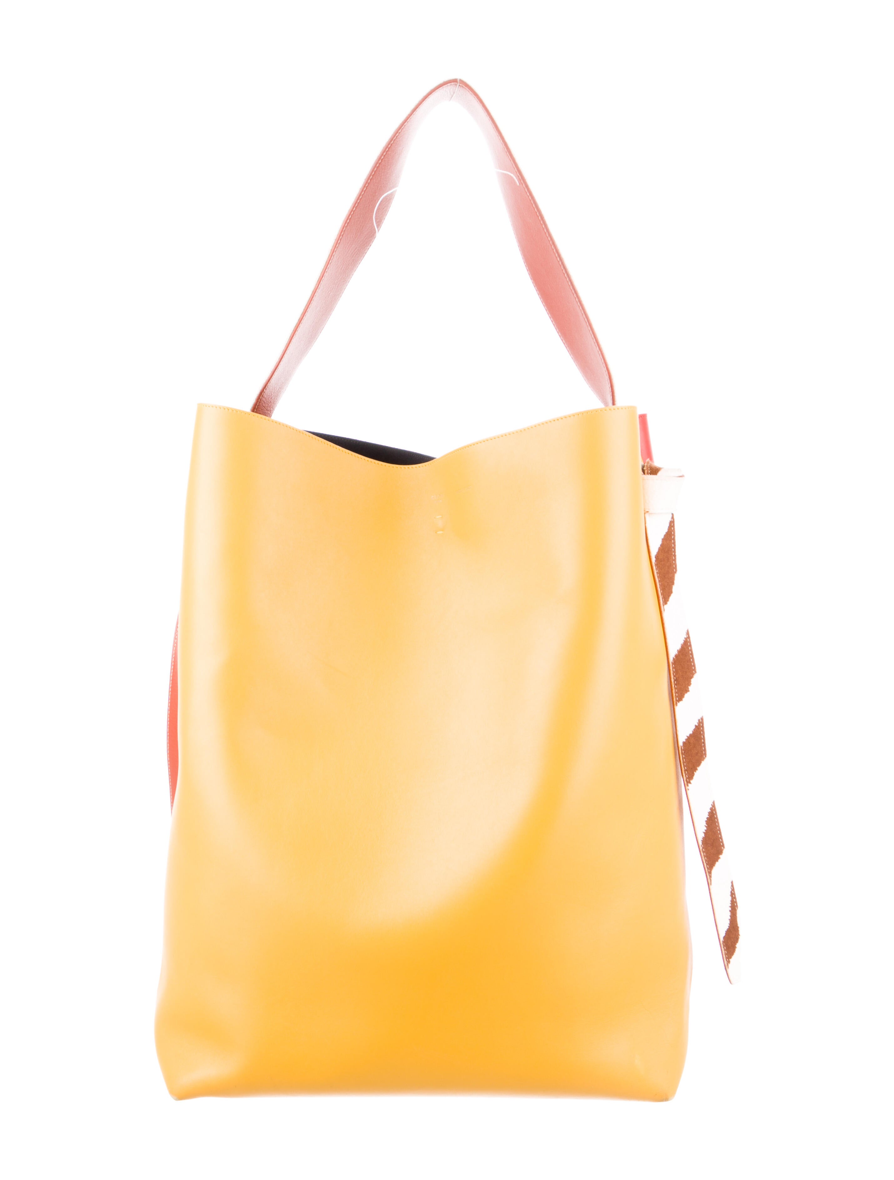 Celine Céline Small Twisted Cabas Bag w/ Tags - Brown Totes, Handbags ...