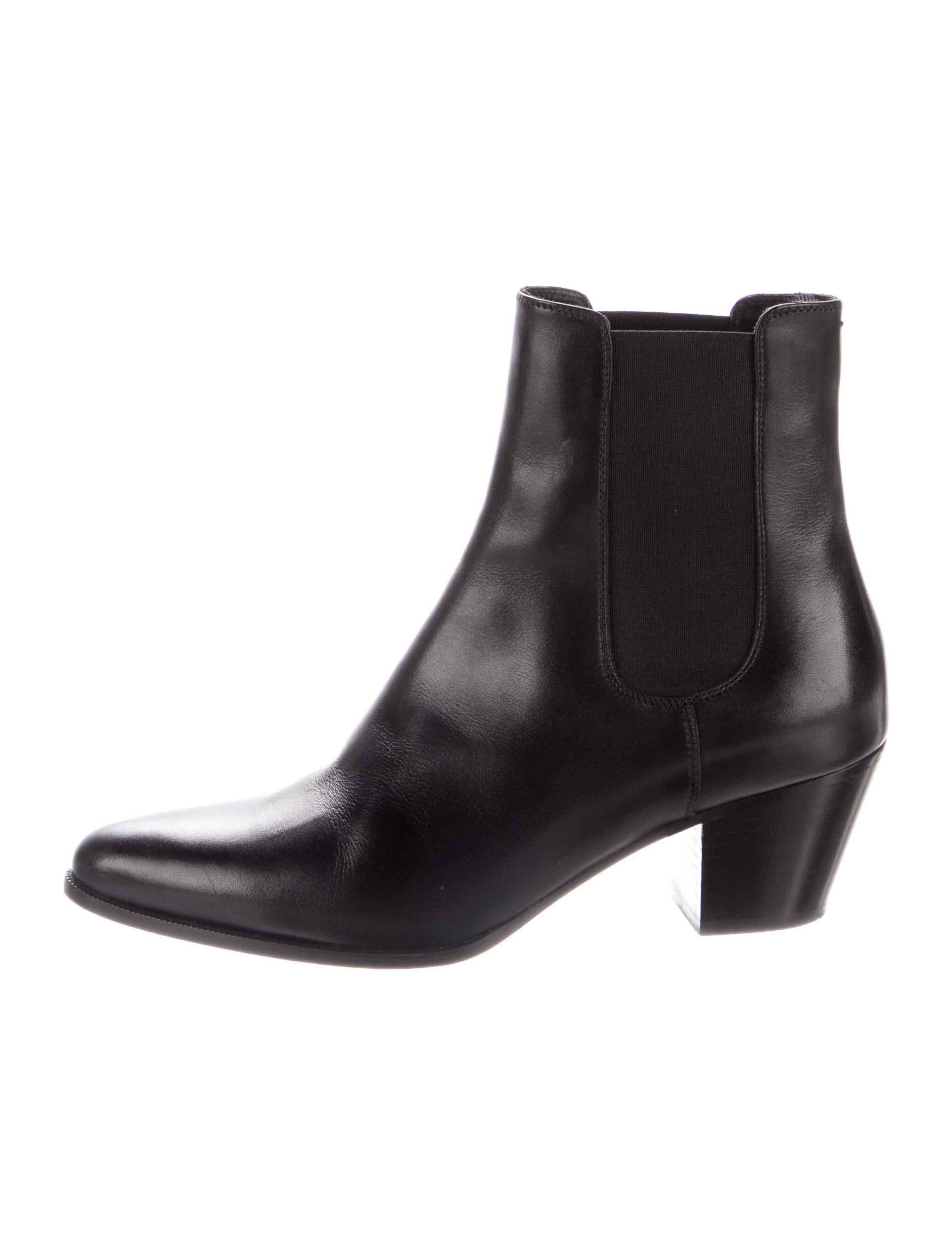 Celine Céline Leather Ankle Boots - Black Boots, Shoes - CEL44192 | The ...