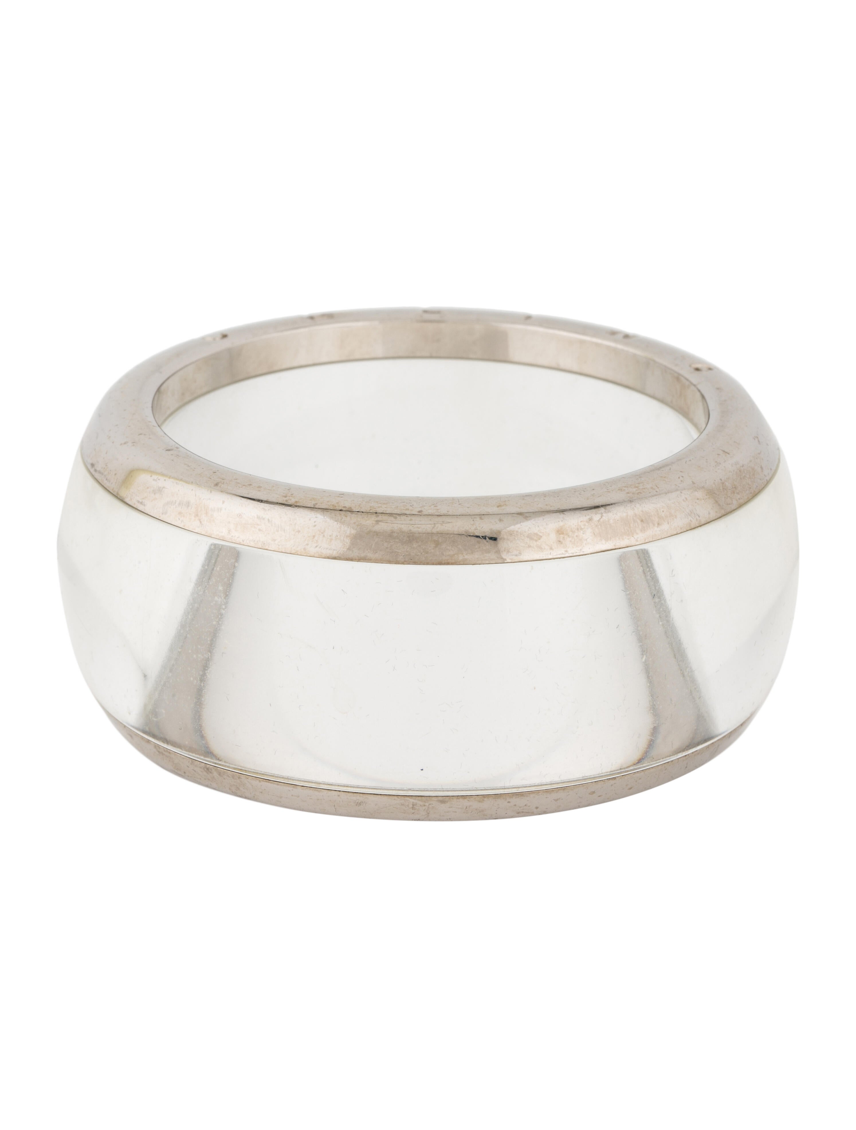 Celine Céline Confetti Resin Bracelet - Silver-Tone Metal Bangle ...