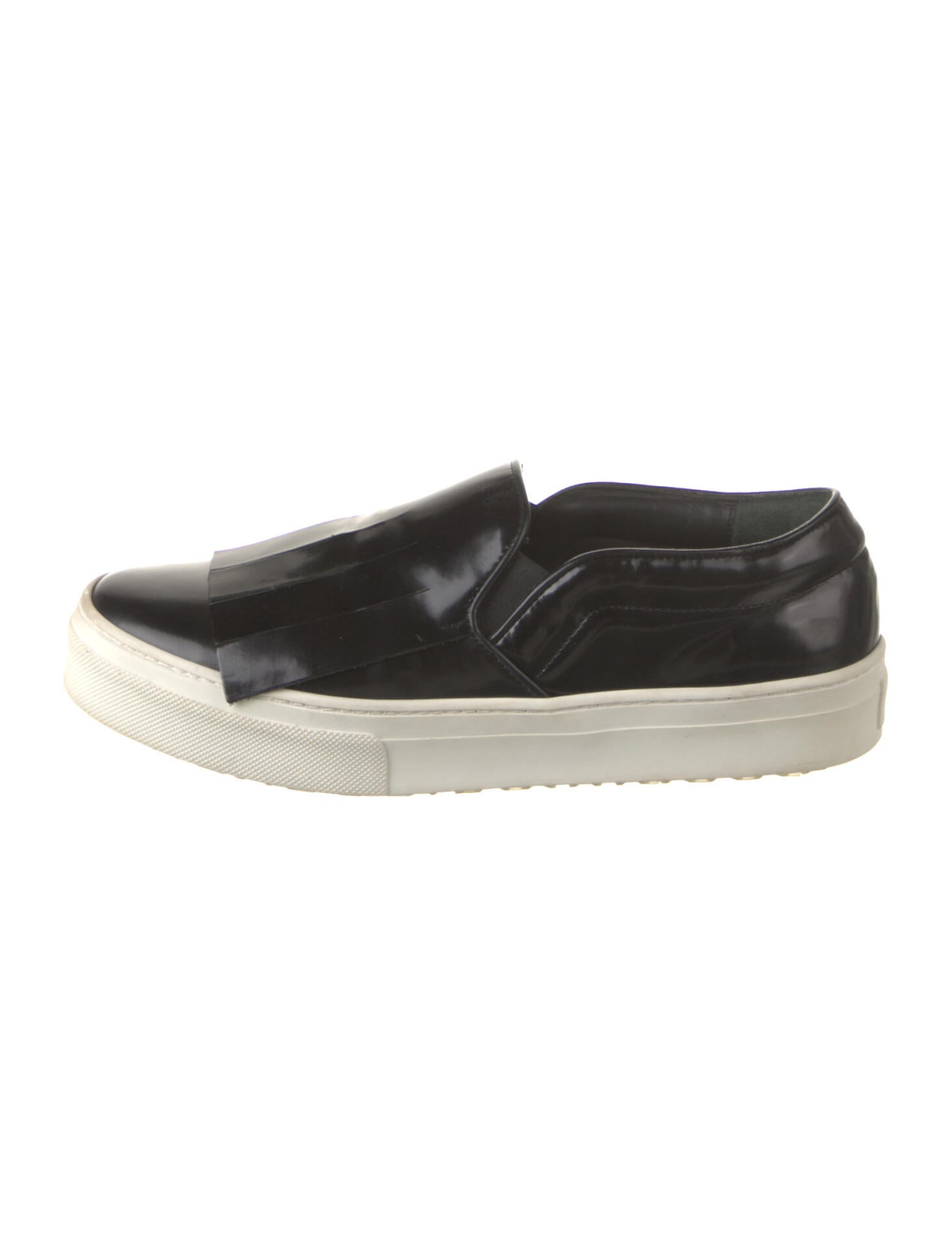 Celine Céline Kiltie Slip-On Sneakers - Black Sneakers, Shoes ...