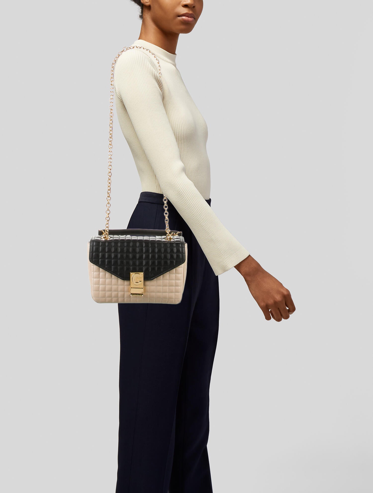 Celine Medium Quilted C Bag - Neutrals Shoulder Bags, Handbags ...