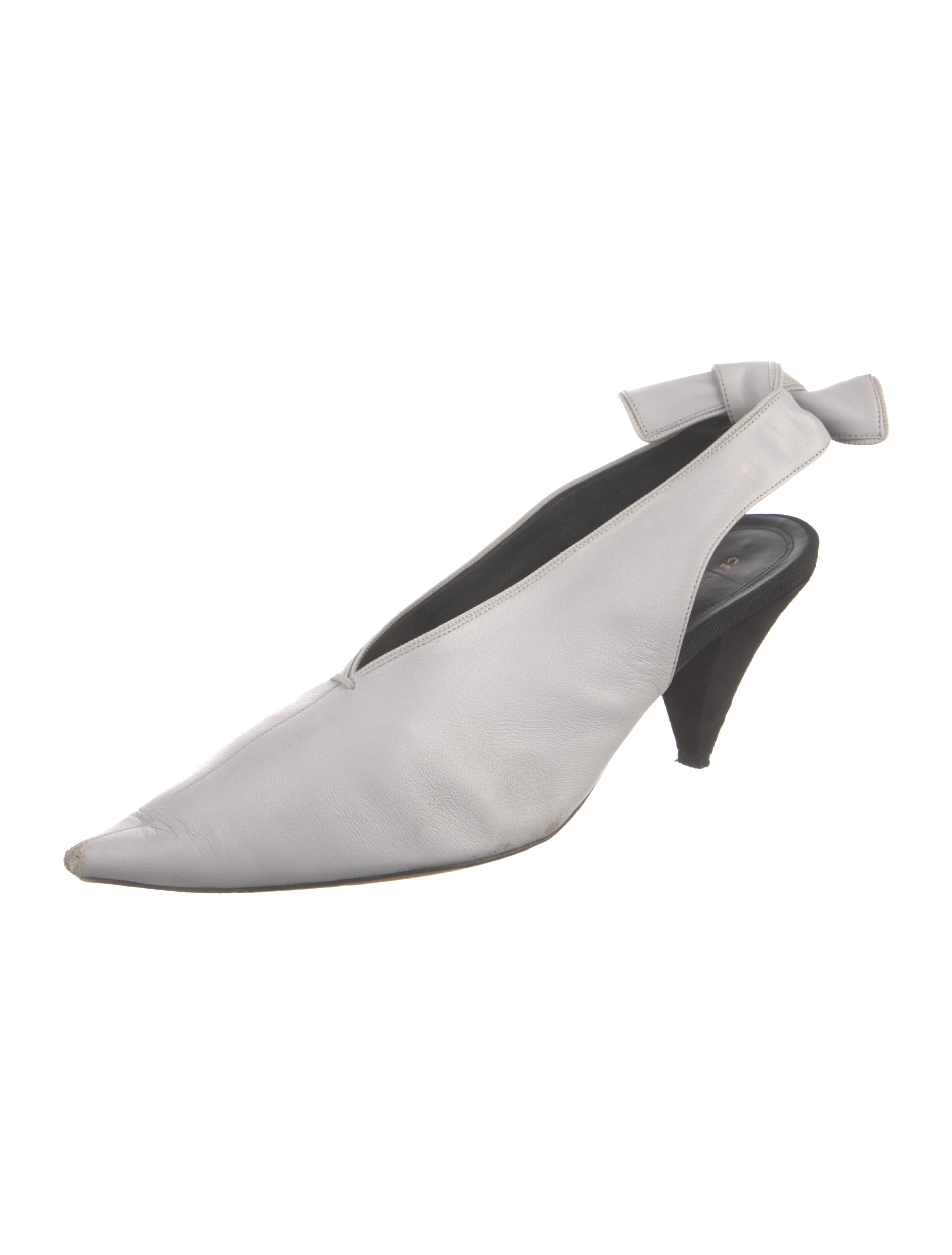 Celine Céline Pointed-Toe Block Heel Pumps - Black Pumps, Shoes ...