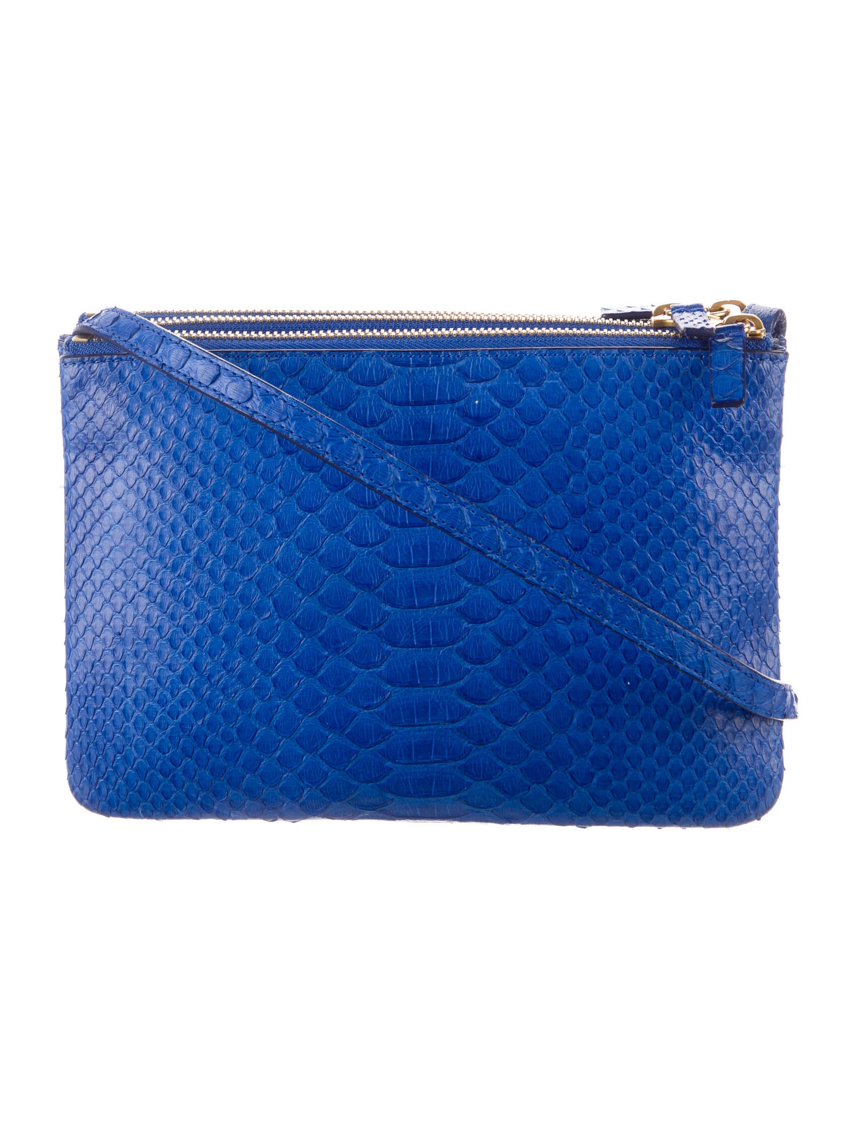 Celine Céline Small Trio Crossbody Bag - Blue Crossbody Bags, Handbags - CEL34537 | The RealReal