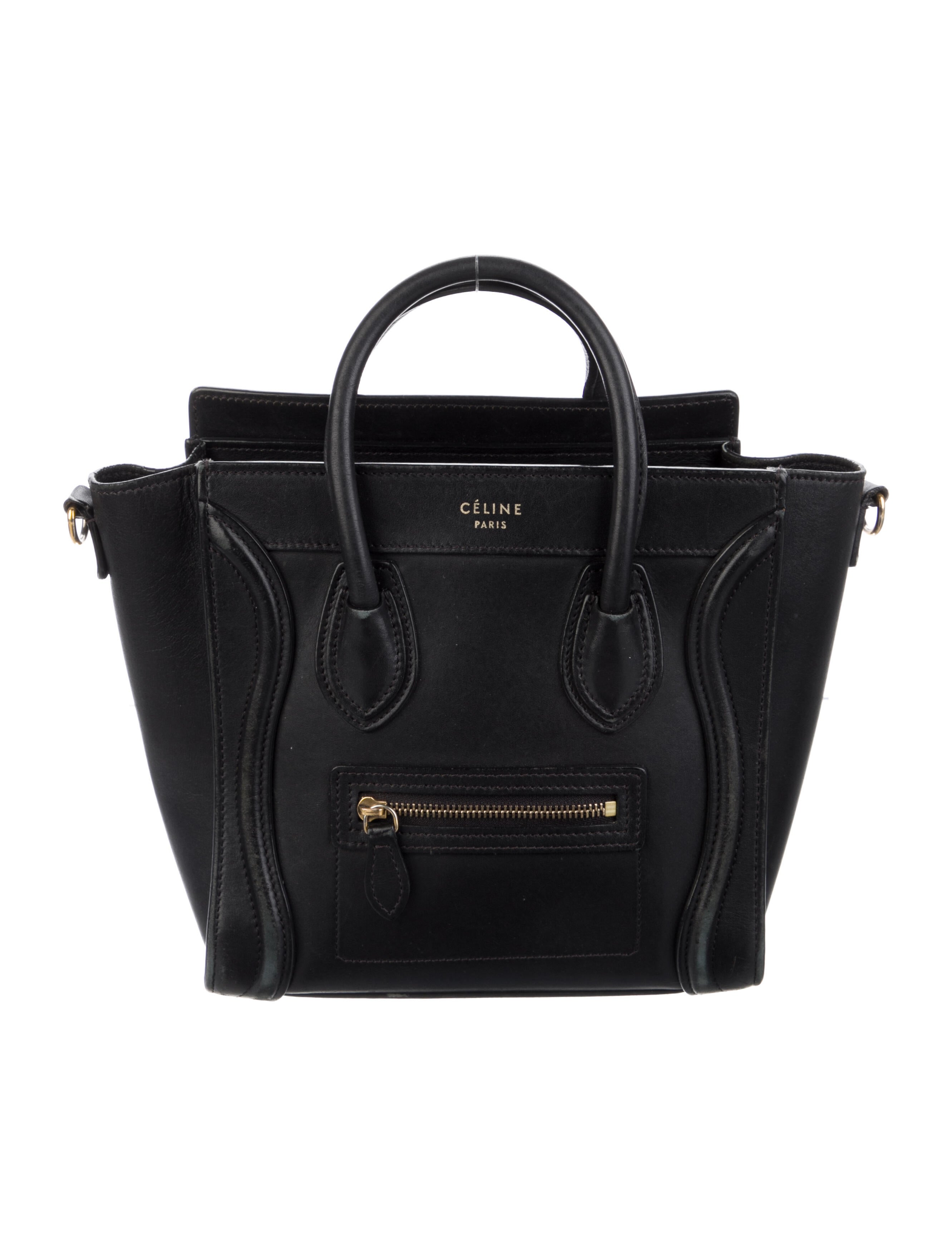 Celine Céline Mini Luggage Tote - Black Totes, Handbags - CEL31740 ...