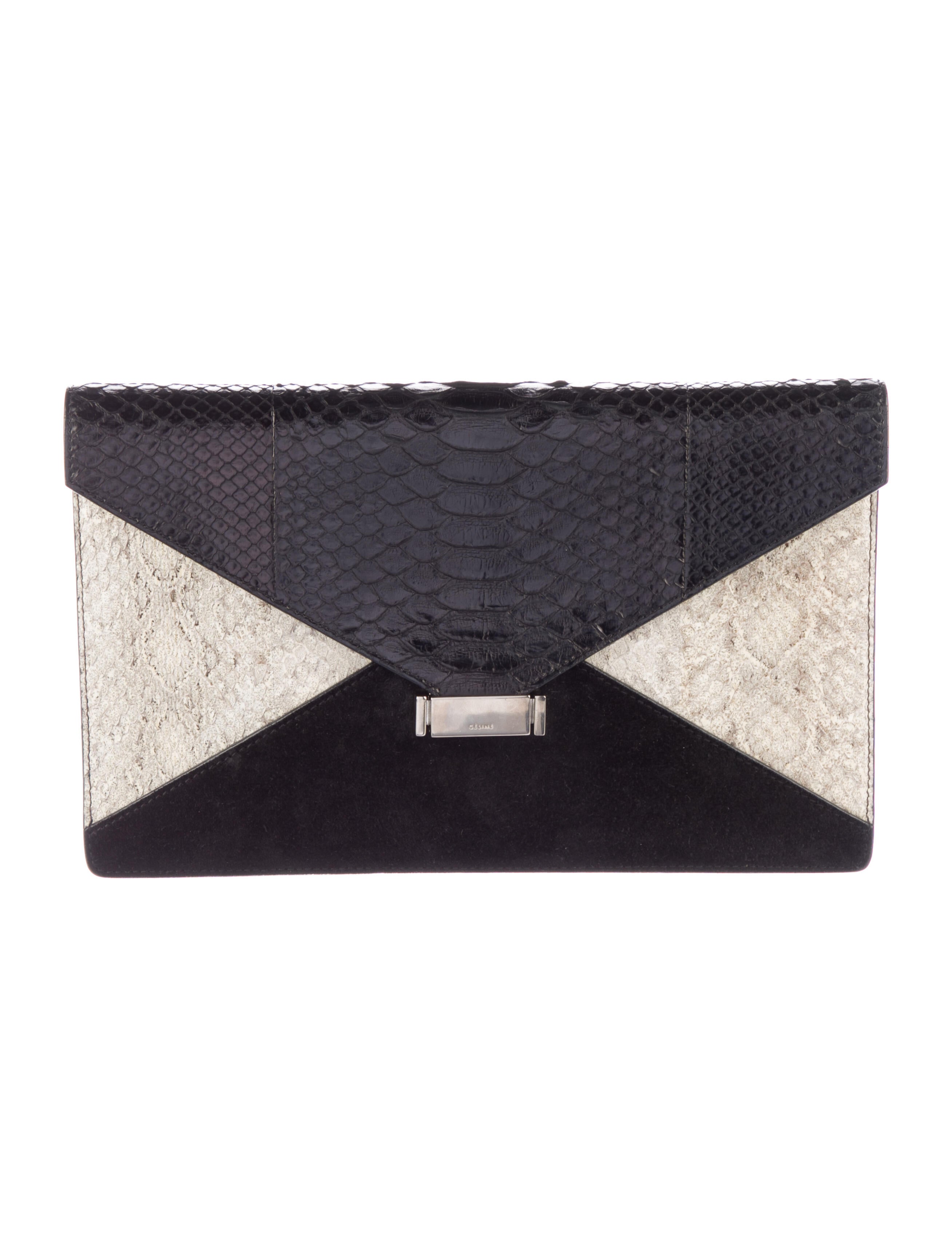 Celine Céline Solo Clutch Pouch - White Clutches, Handbags - CEL56313 ...