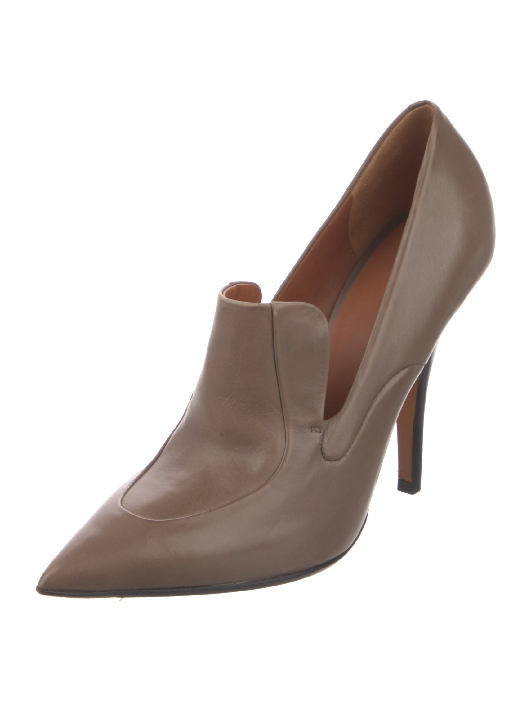 Celine Céline Peep-Toe d'Orsay Pumps - Brown Pumps, Shoes - CEL47599 ...