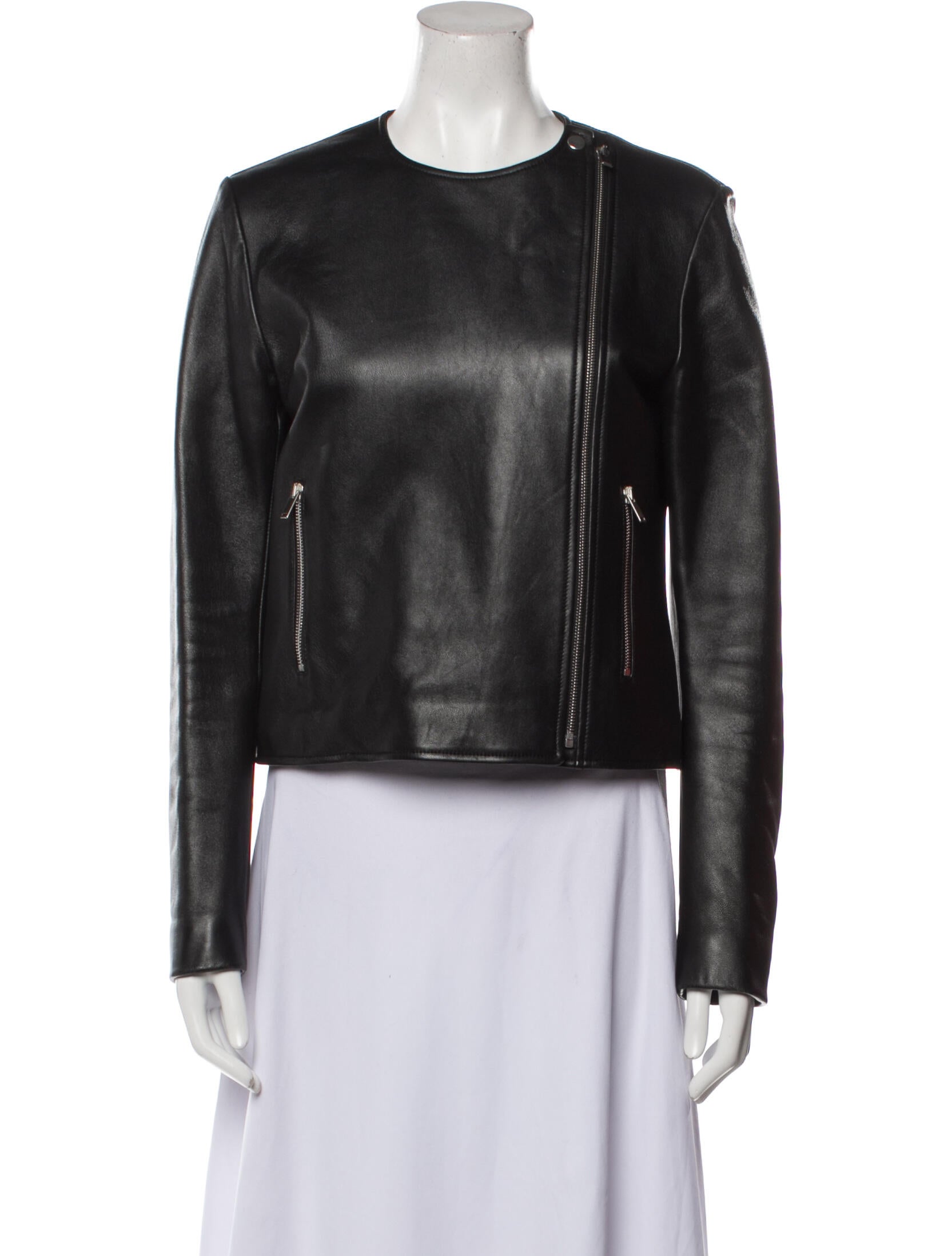 Celine Leather Biker Jacket - Black Jackets, Clothing - CEL216012 | The ...