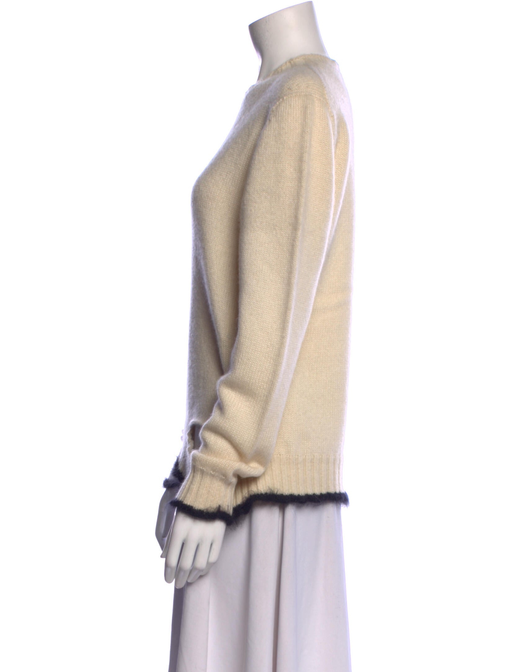 Celine Céline Cable Knit Wool Sweater - Neutrals Knitwear, Clothing ...