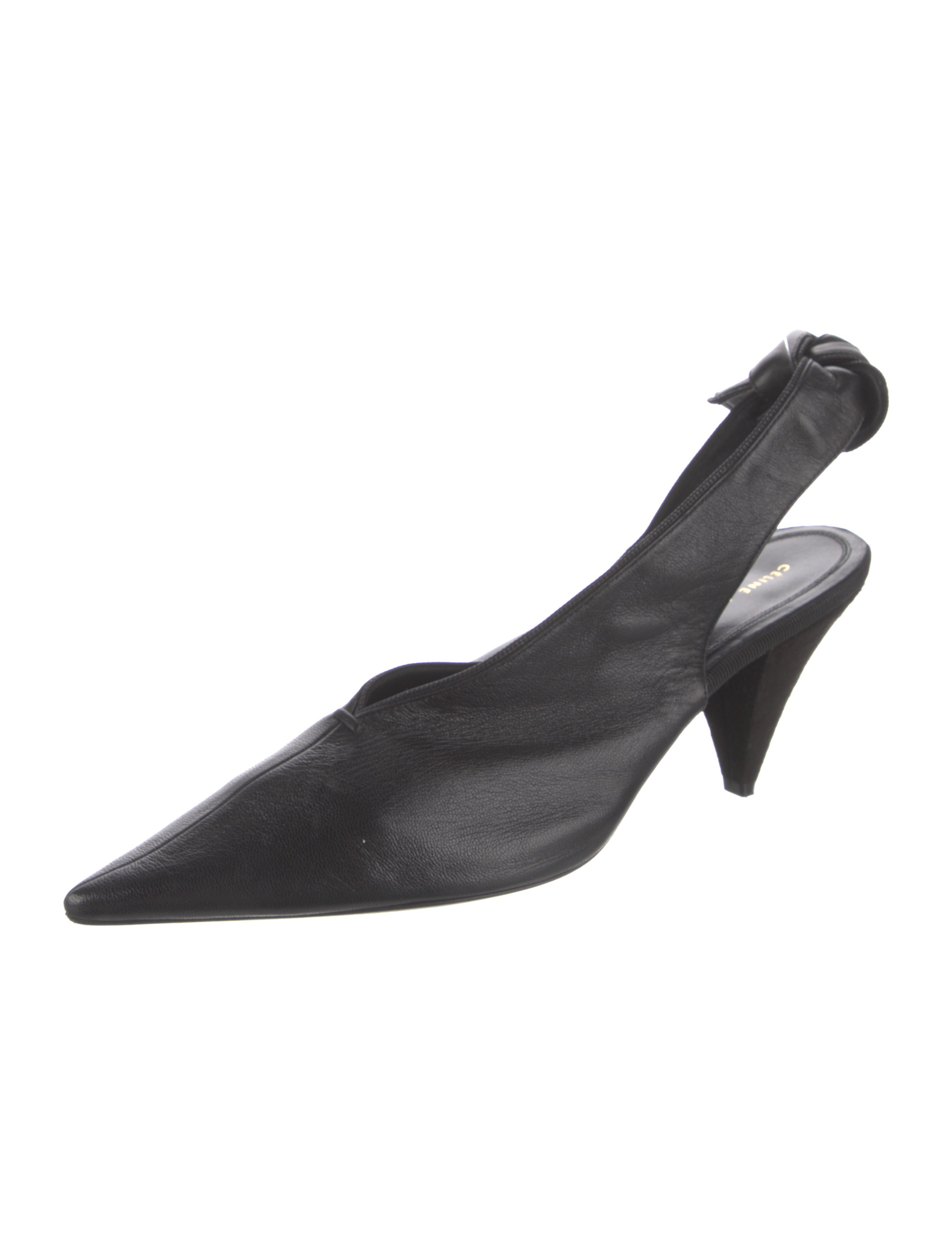 Celine Céline Pointed-Toe Block Heel Pumps - Black Pumps, Shoes ...
