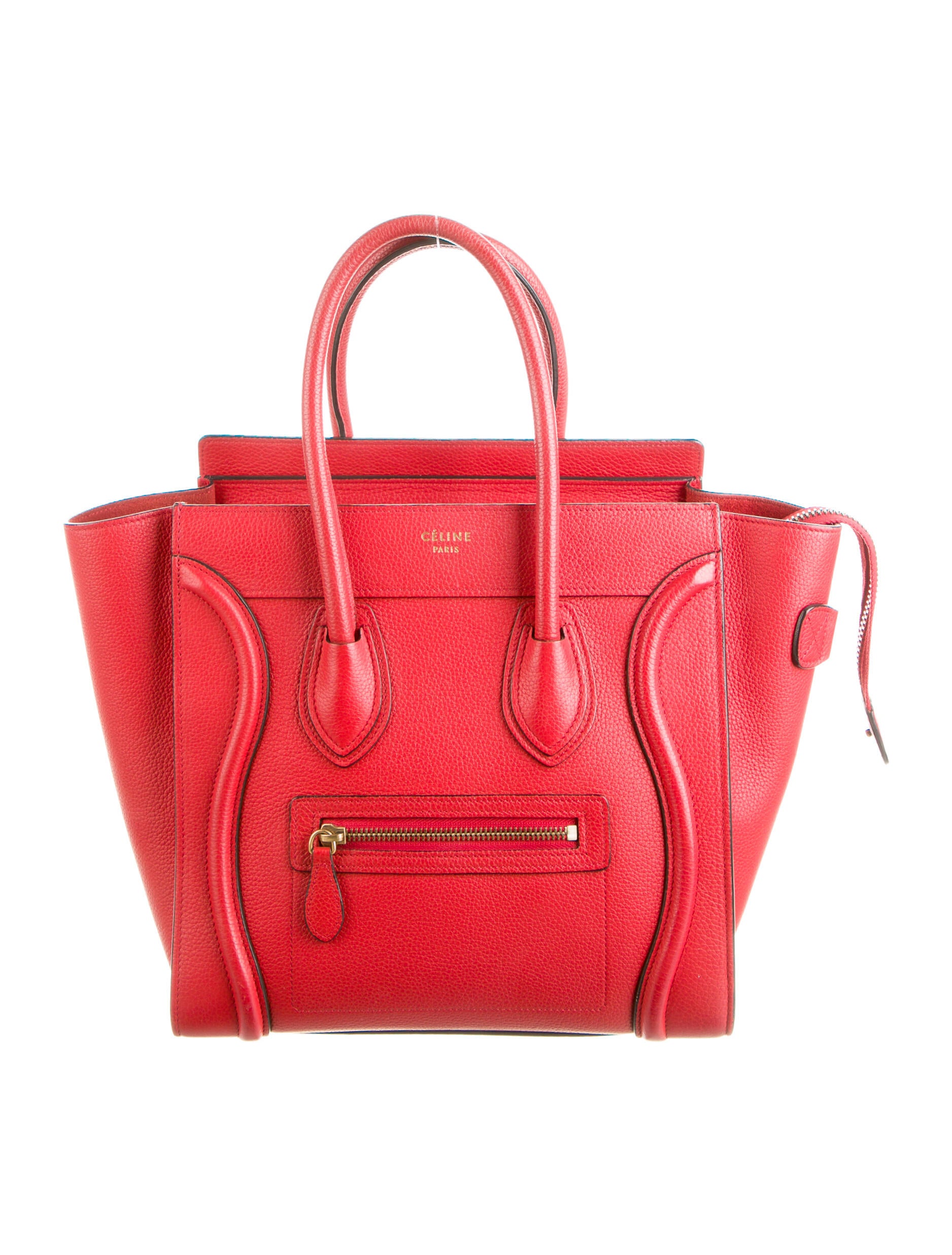 Celine Céline Mini Luggage Tote - Red Totes, Handbags - CEL25851 | The ...