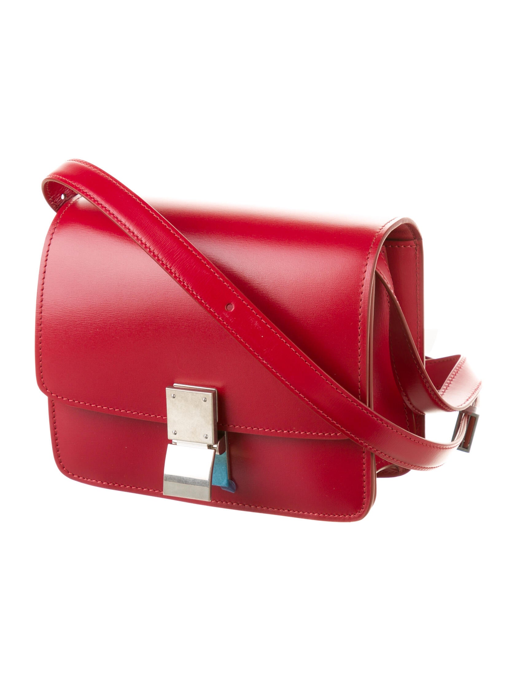 Celine Teen Classic Box Bag - Red Crossbody Bags, Handbags - CEL246009 ...