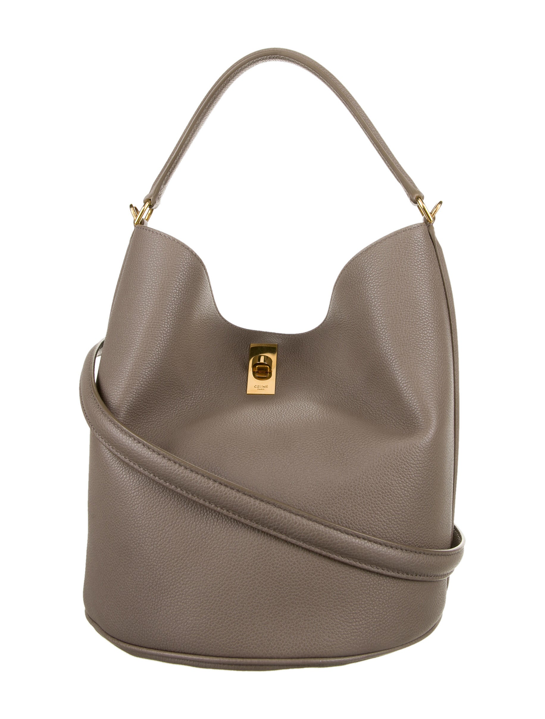 Celine 2021 Bucket 16 Bag w/ Pouch - Grey Bucket Bags, Handbags ...