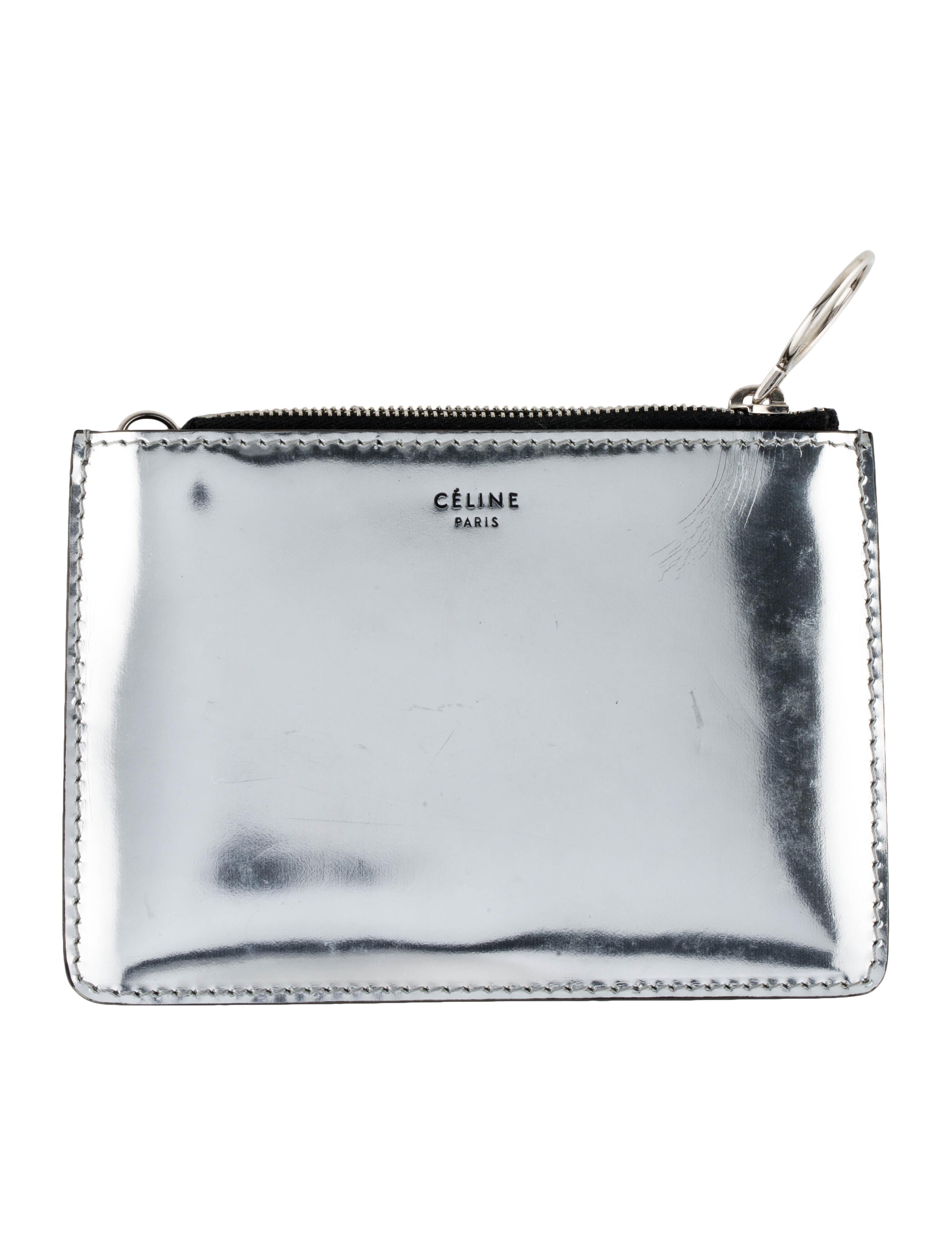 Celine Metallic Key Pouch - Metallic Keychains, Accessories - CEL250994 ...