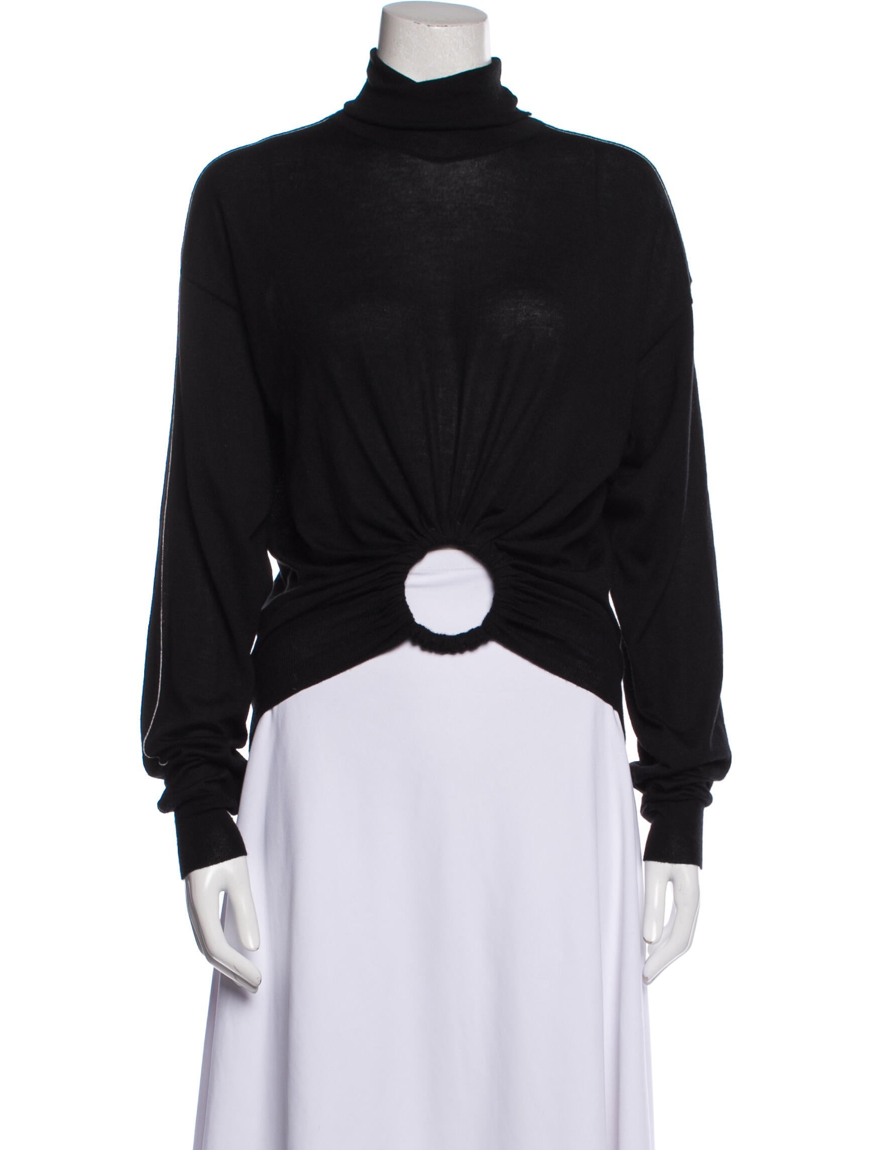 Celine Céline Cashmere Logo Sweater - Black Knitwear, Clothing ...