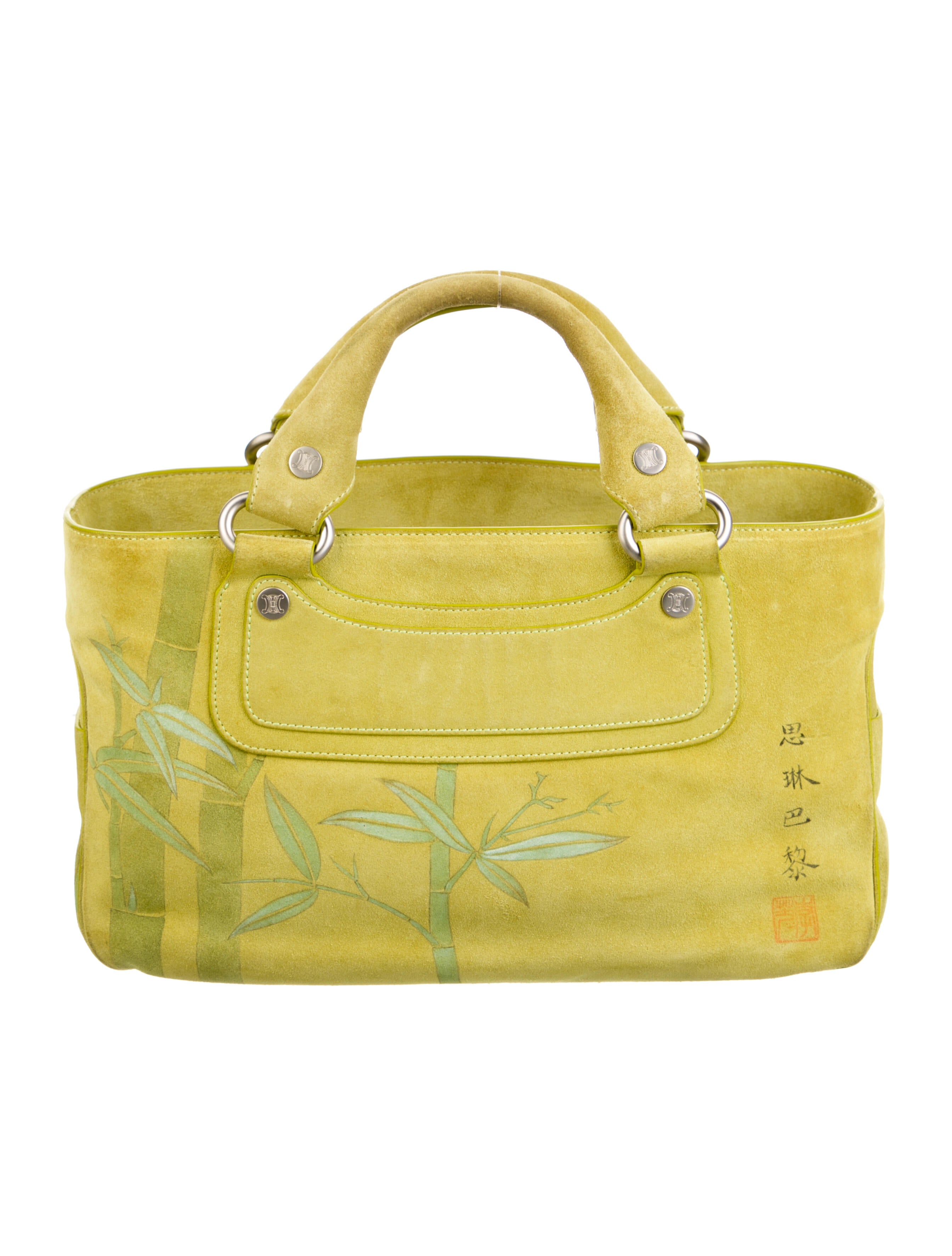 Celine Ostrich Boogie Bag - Green Handle Bags, Handbags - CEL260733 ...