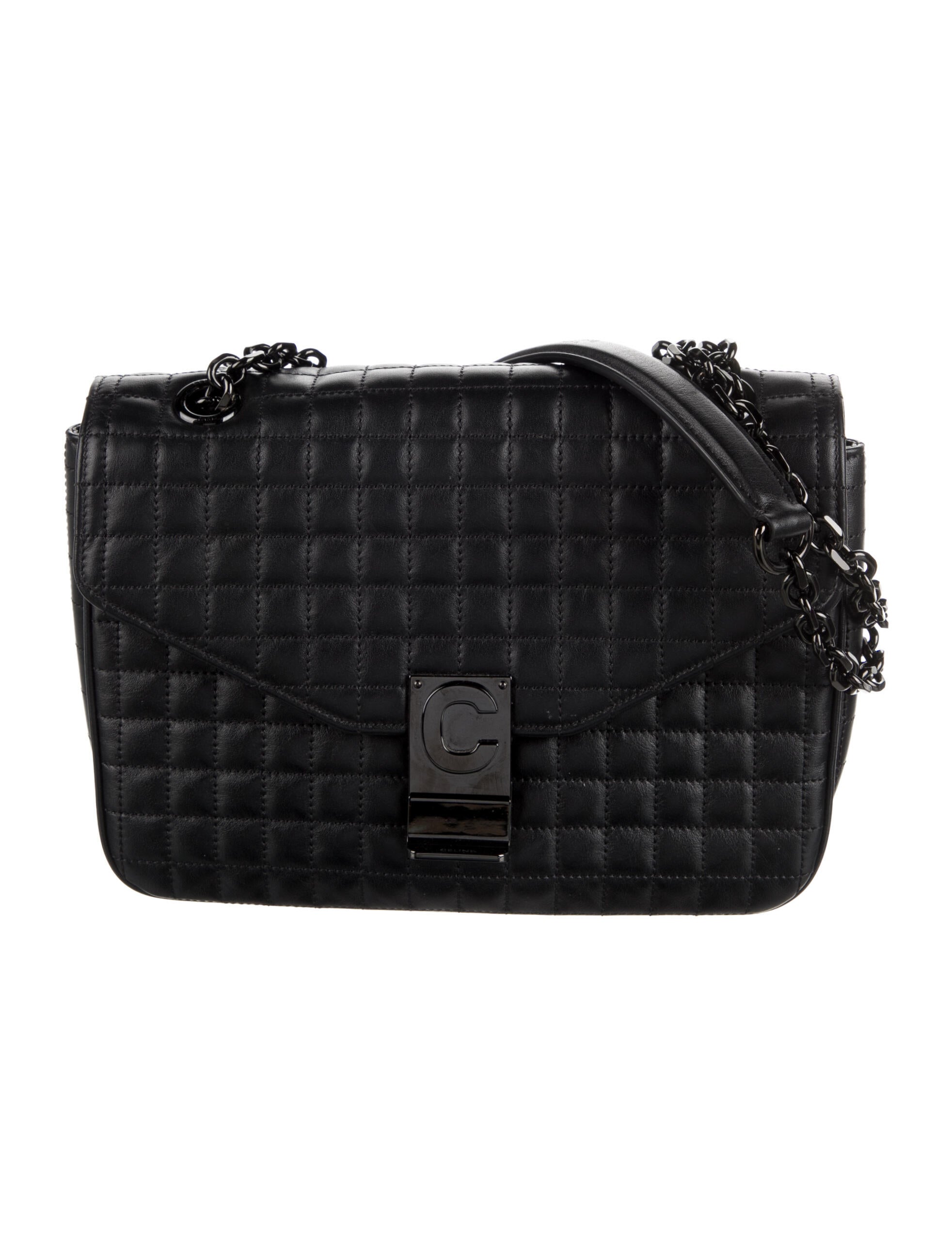 Celine Medium Quilted C Bag - Black Shoulder Bags, Handbags - CEL252910 ...