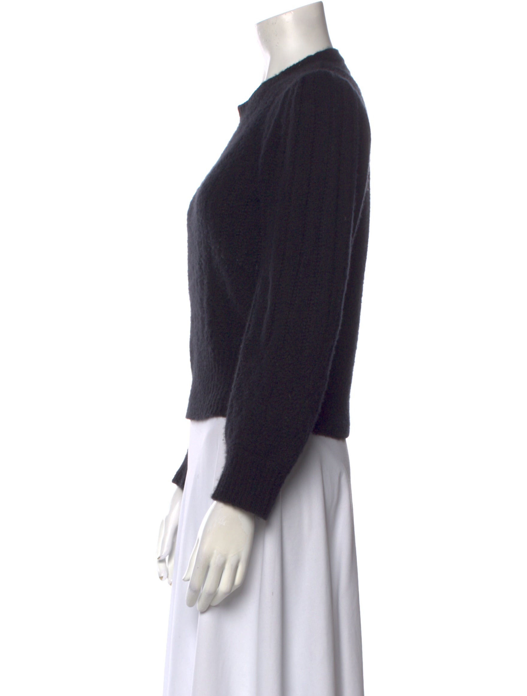 Celine Céline Cashmere Logo Sweater - Black Knitwear, Clothing ...
