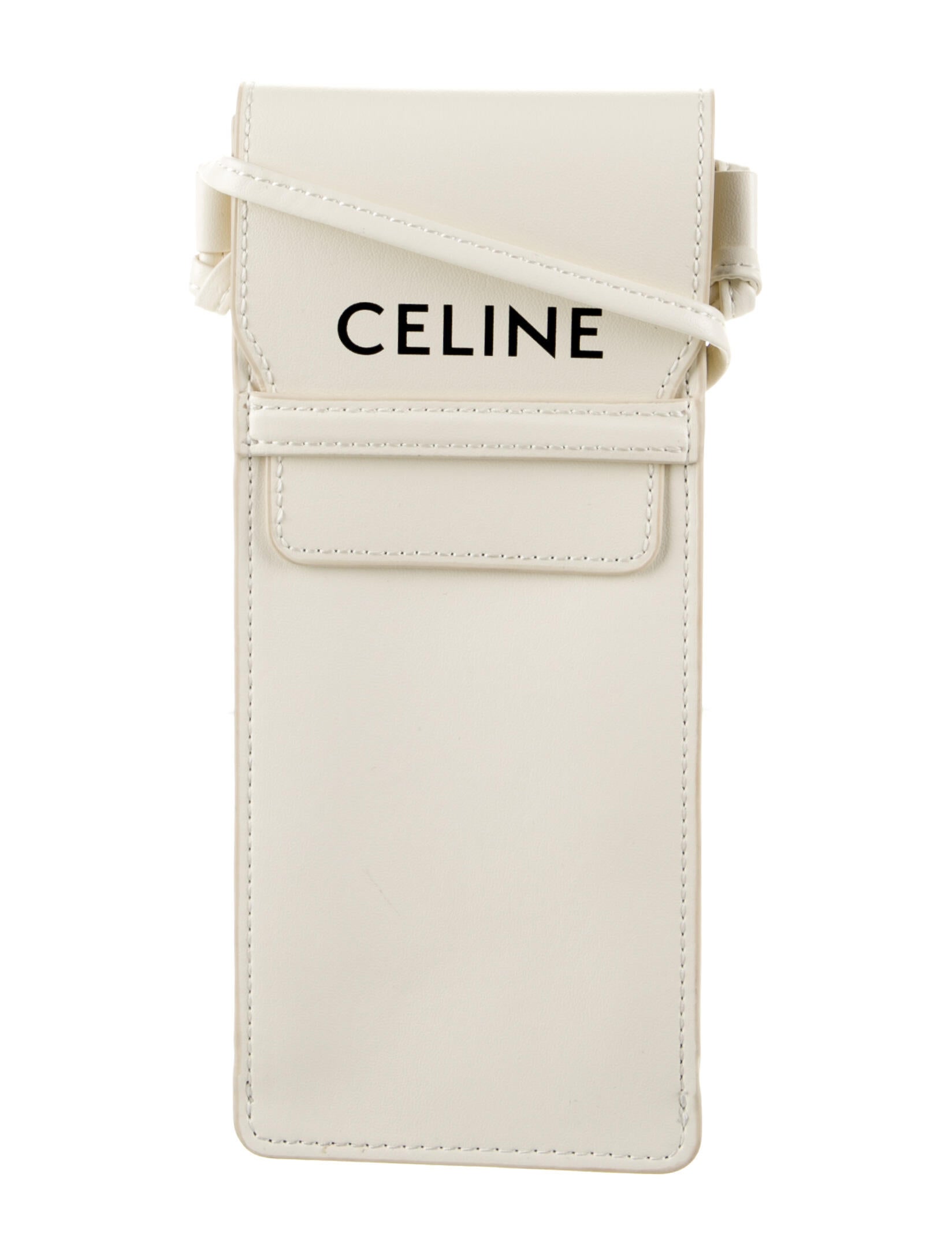Celine Leather Sunglass Neck Case - White Crossbody Bags, Handbags ...