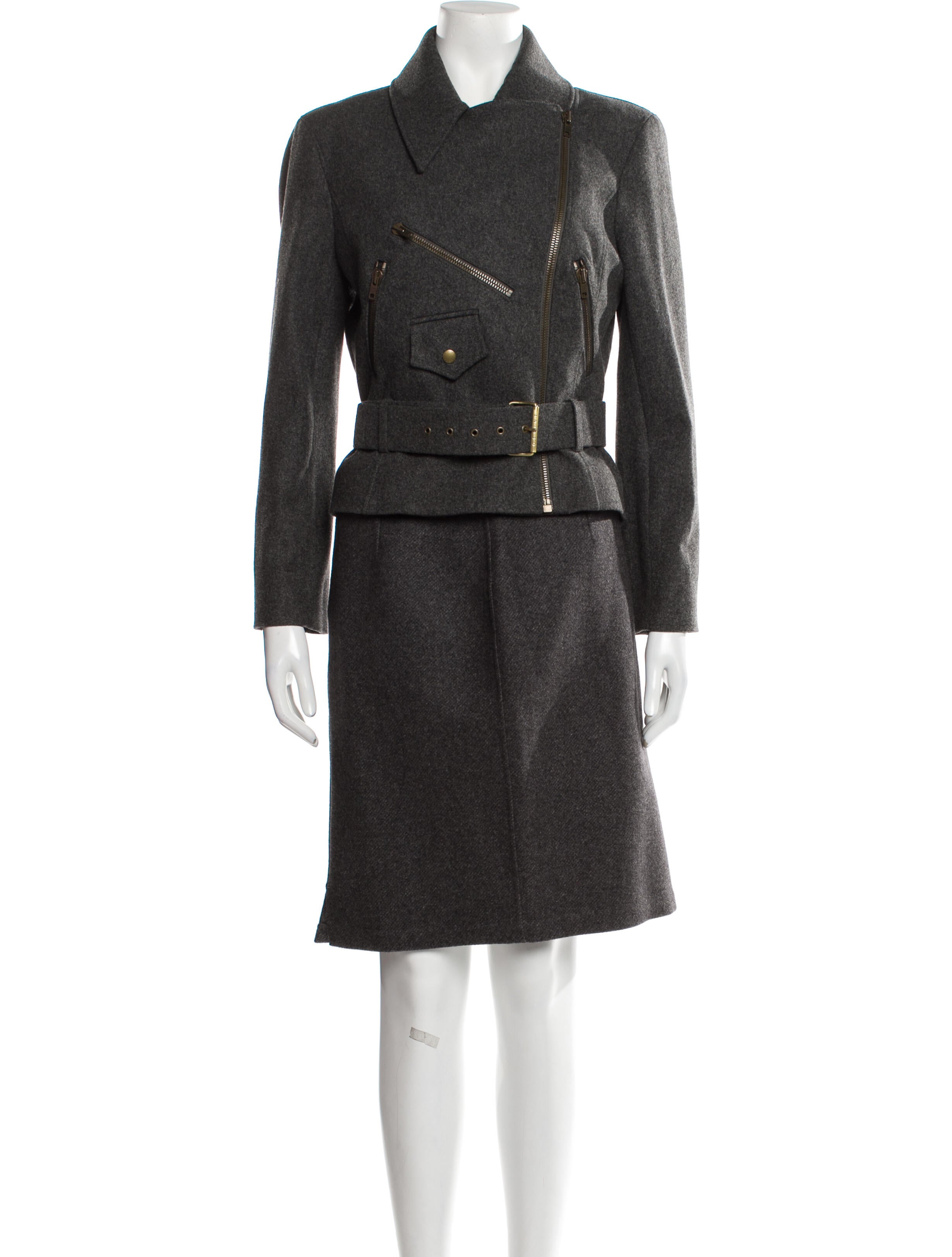 Celine Vintage Late 1990's - Early 2000's Skirt Suit - Grey Suits and ...