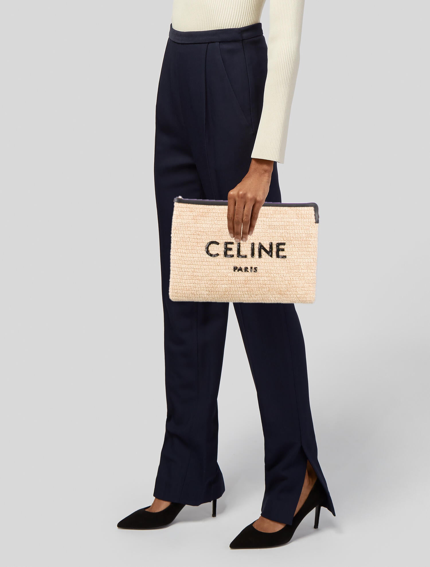 Celine Céline Diamond Clutch - Neutrals Clutches, Handbags - CEL22982 ...