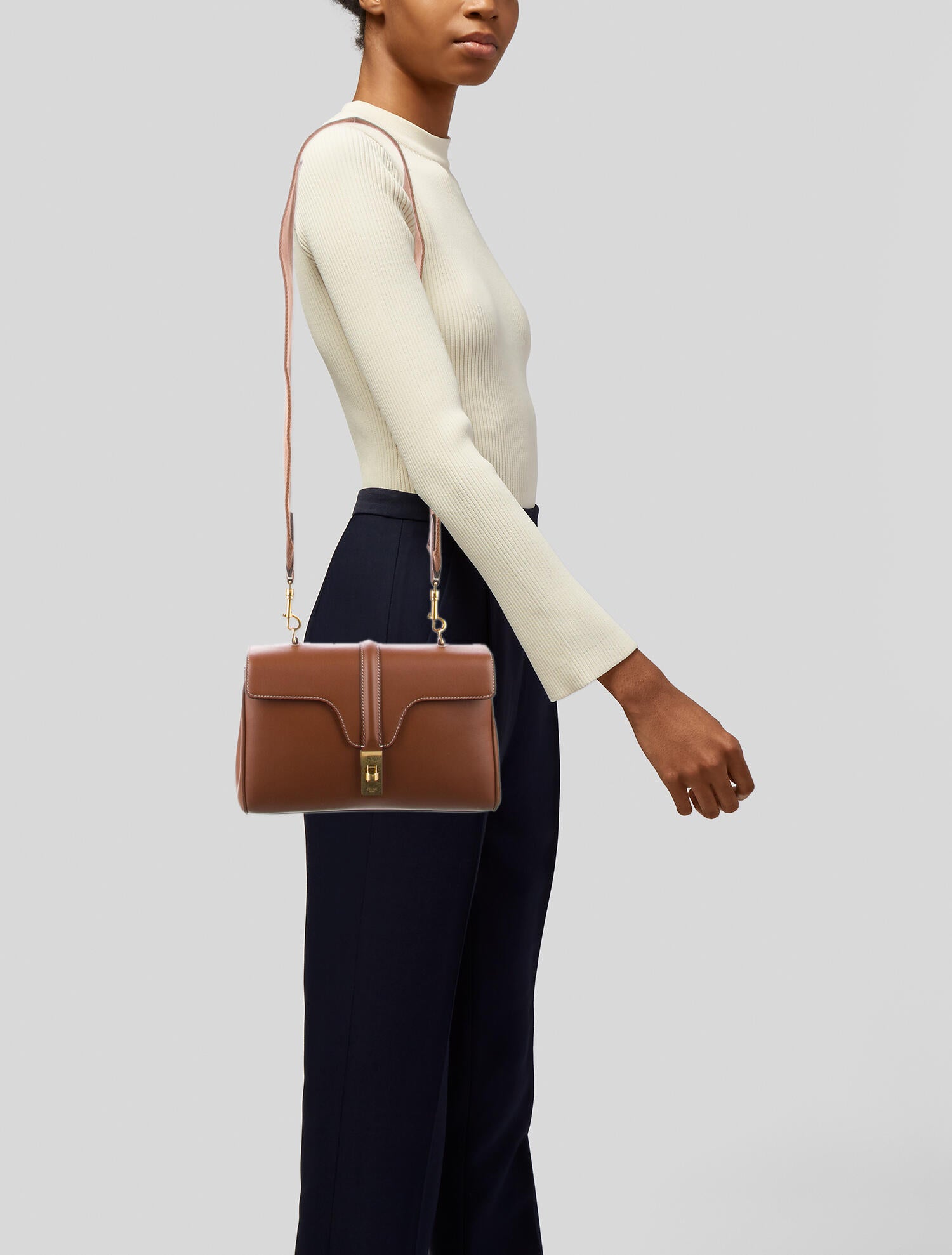 Celine Small Soft 16 Bag - Brown Crossbody Bags, Handbags - CEL257629 ...