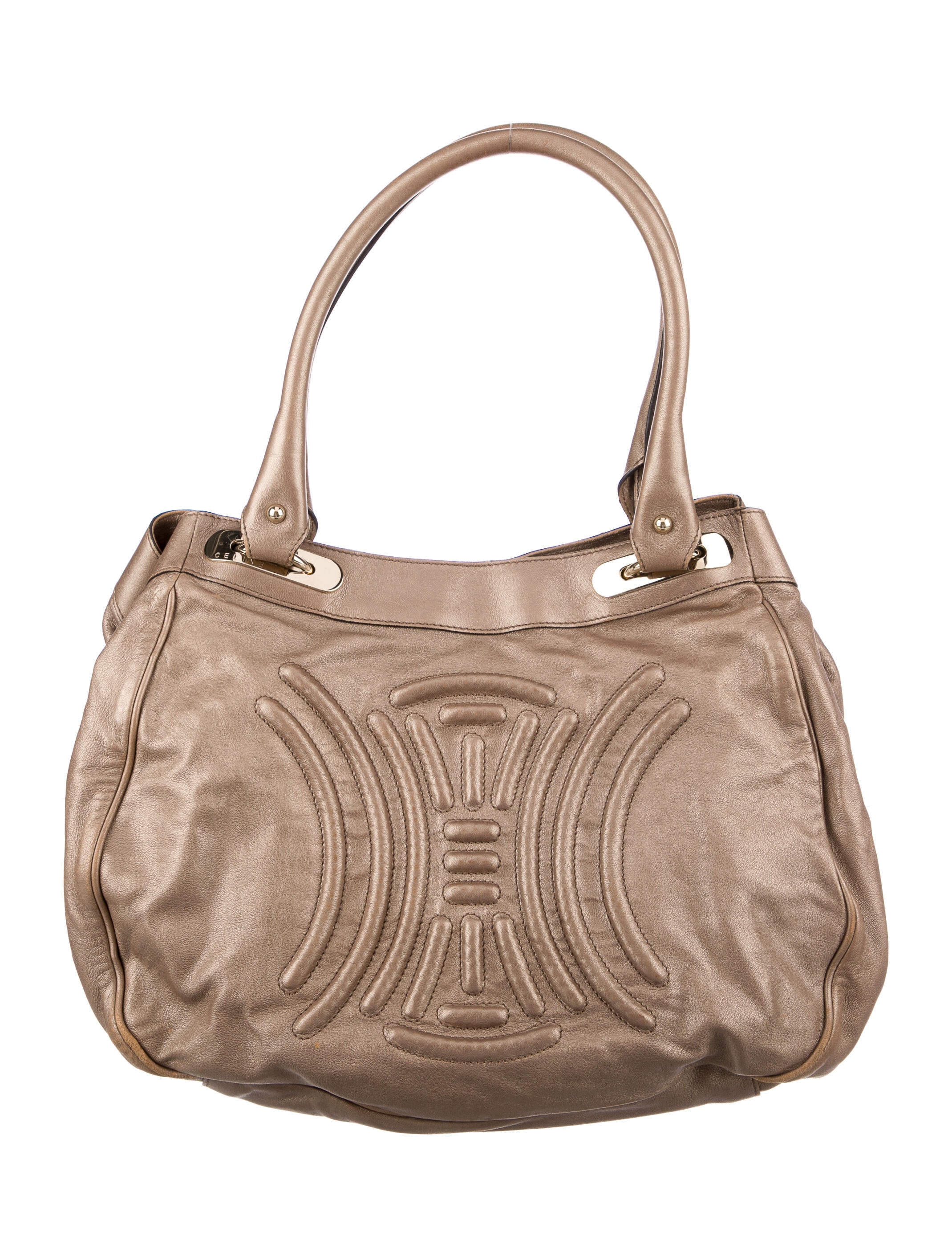 Celine Vintage Triomphe Hobo - Metallic Hobos, Handbags - CEL258530 ...