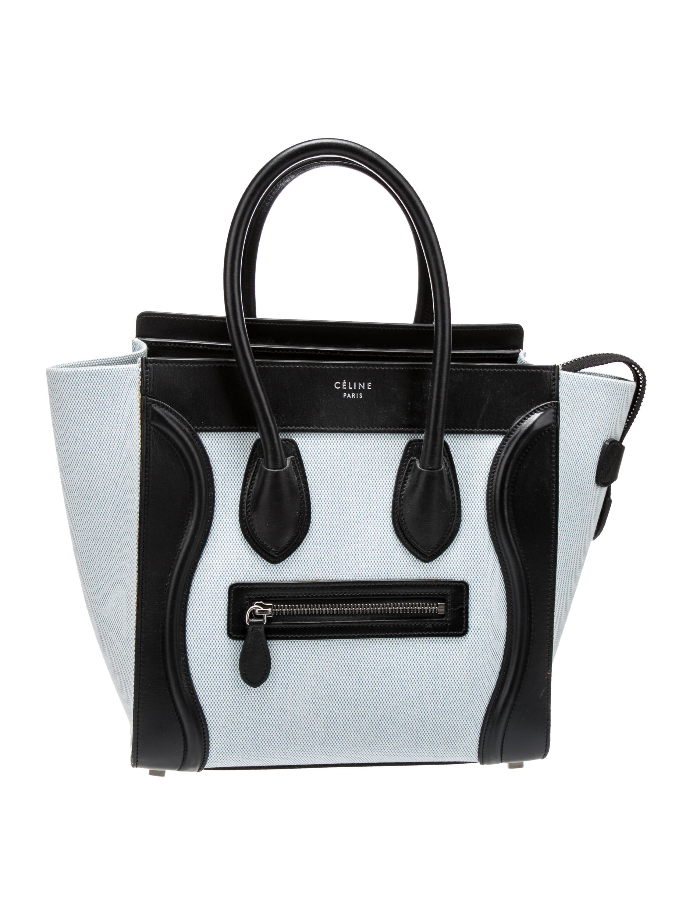 Celine Micro Luggage Tote - Blue Totes, Handbags - CEL259374 | The RealReal