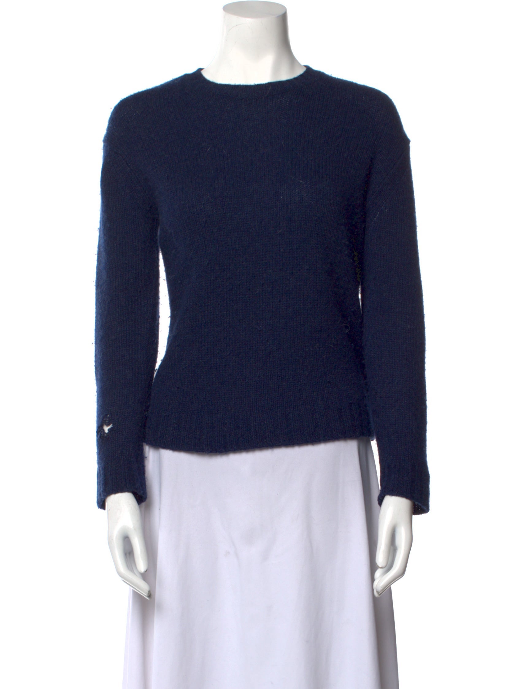 Celine Crew Neck Sweater - Blue Knitwear, Clothing - CEL260729 | The ...