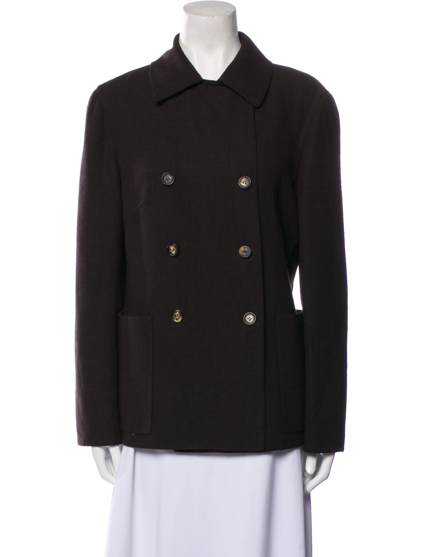 Lanvin Bishop Sleeve Mock Collar Jacket - White Jackets, Clothing ...