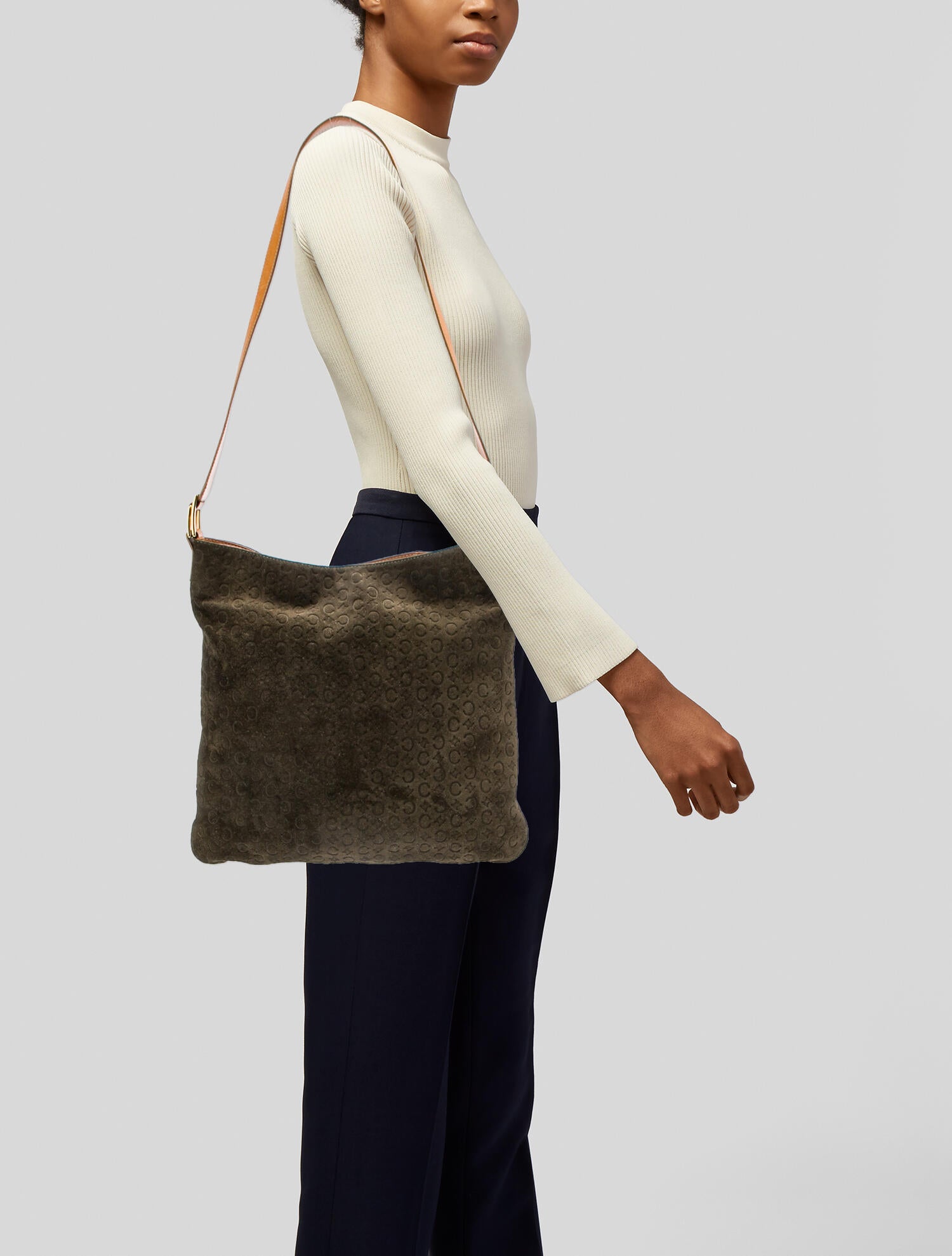 Celine Vintage Monogram Shoulder Bag - Brown Shoulder Bags, Handbags ...