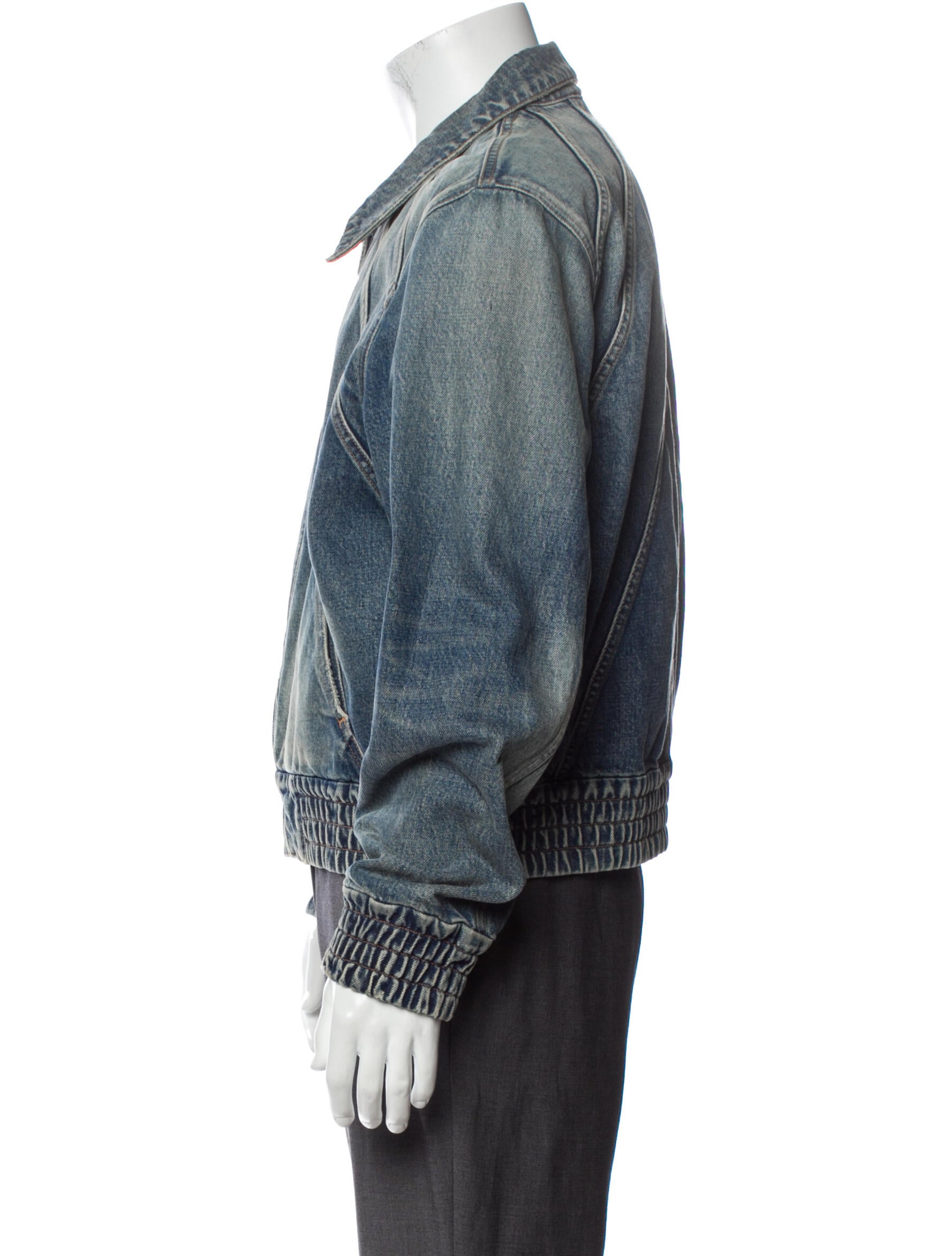 Celine Printed Denim Jacket - Blue Outerwear, Clothing - CEL266657 ...