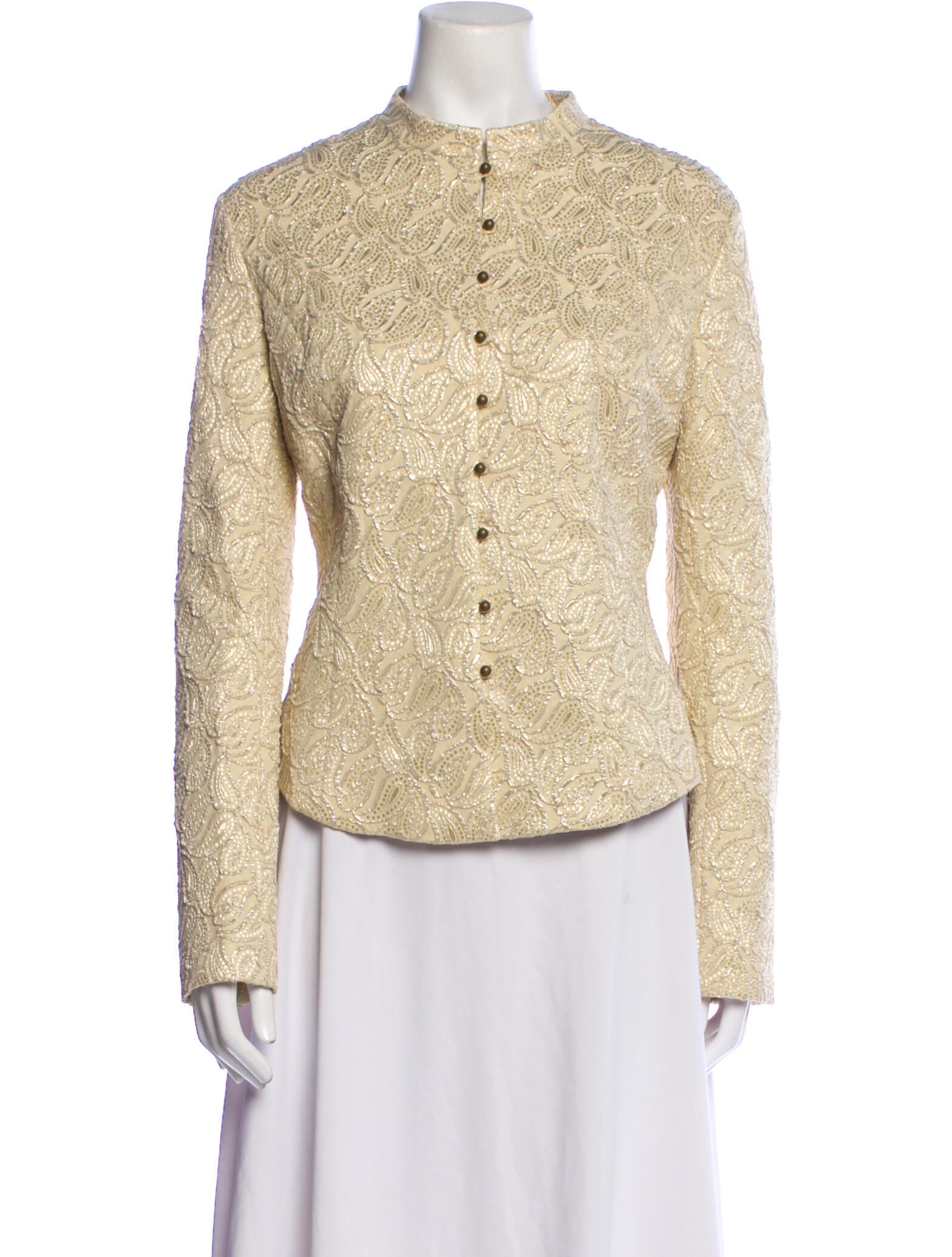 Celine Tweed Pattern Evening Jacket - Neutrals Jackets, Clothing ...