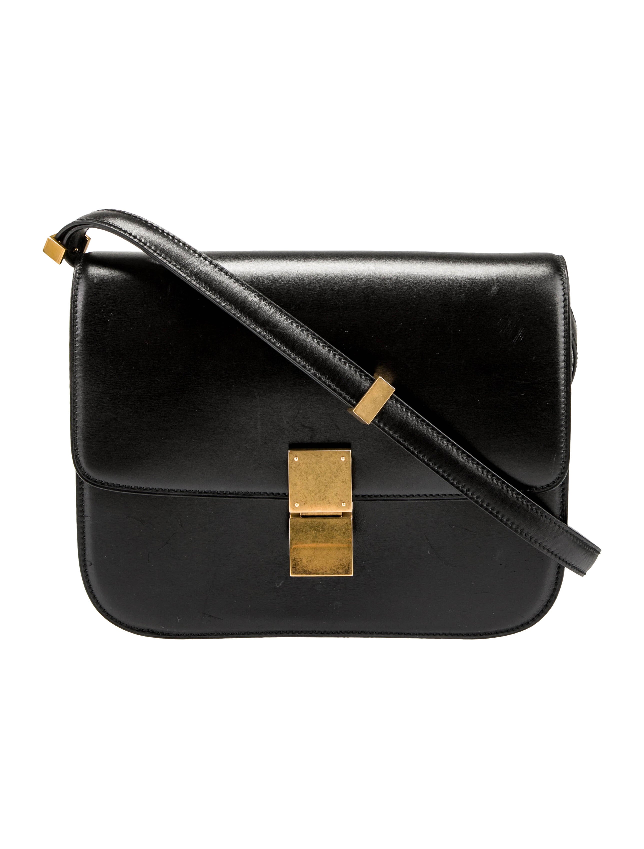 Celine Medium Classic Box Bag - Black Crossbody Bags, Handbags ...