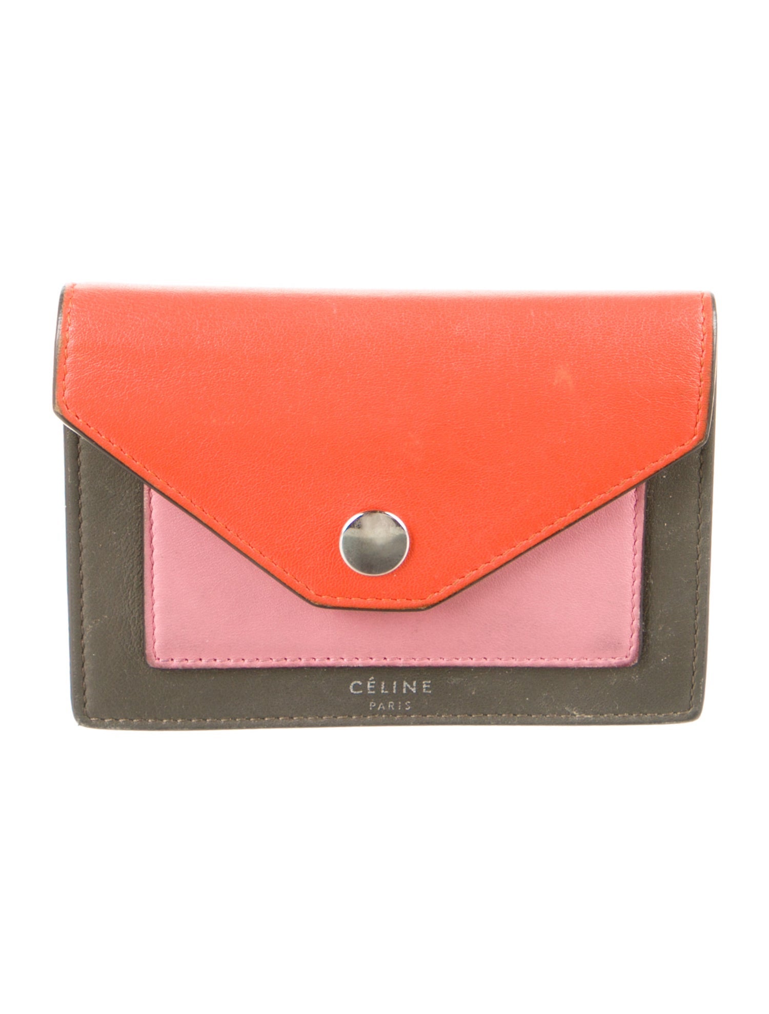 Celine 2017 Leather Compact Wallet - Brown Wallets, Accessories ...