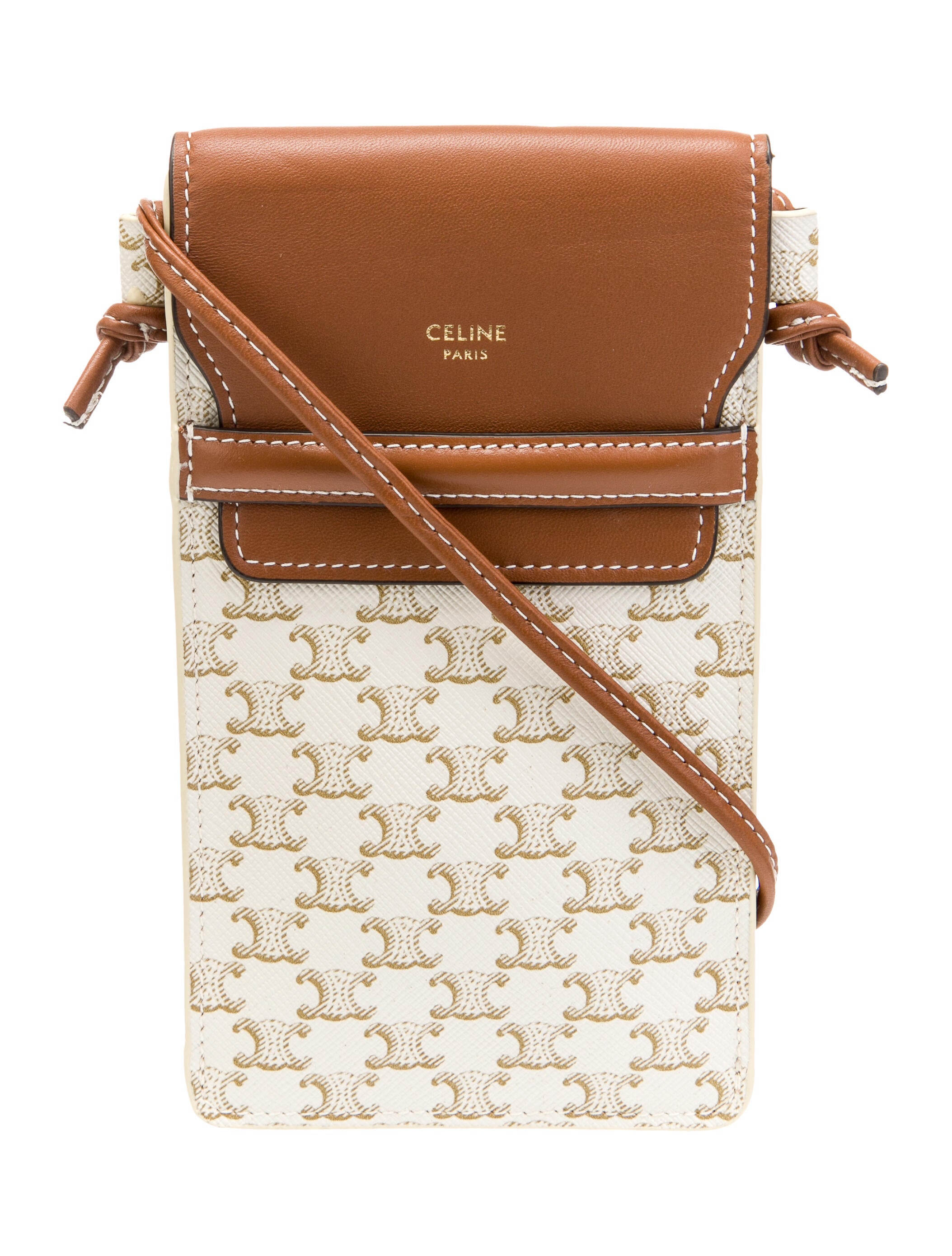 Celine Leather Phone Case - Brown Technology, Accessories - CEL274654 ...