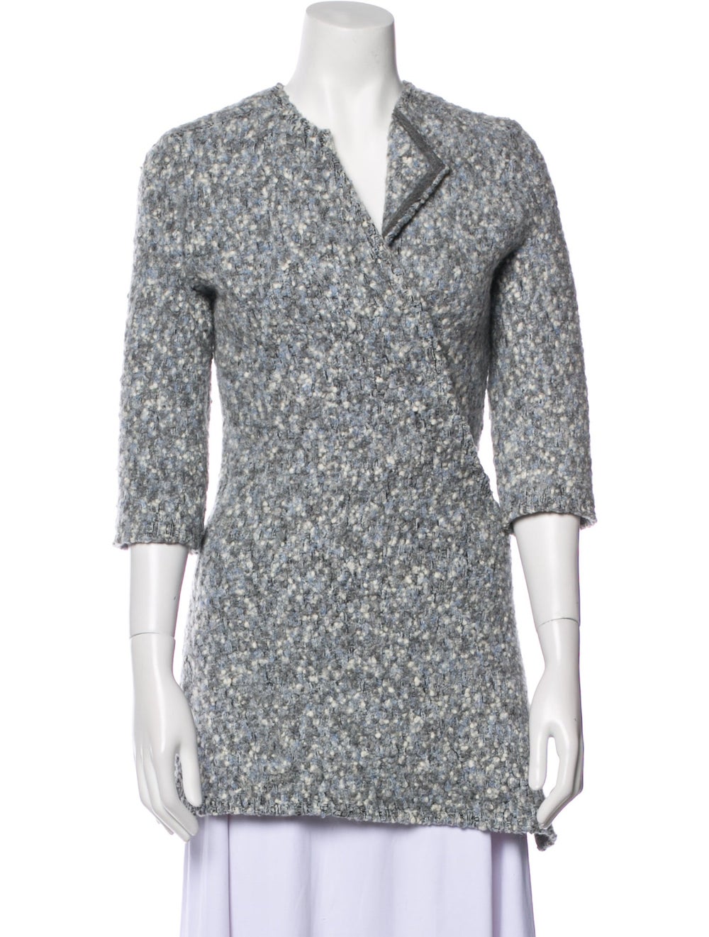 Celine Tweed Pattern Coat - Gem