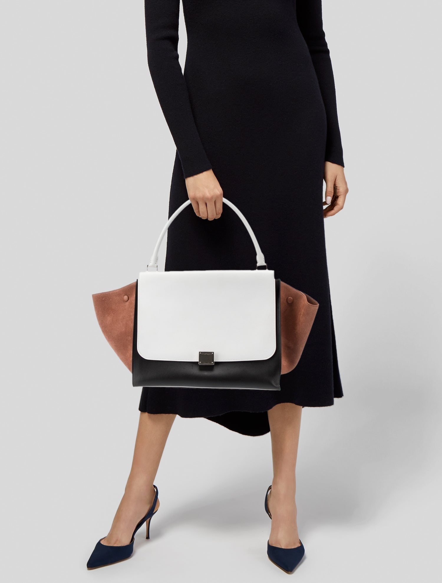 Celine Mini Trapeze Bag - Blue Handle Bags, Handbags - CEL273070 | The ...