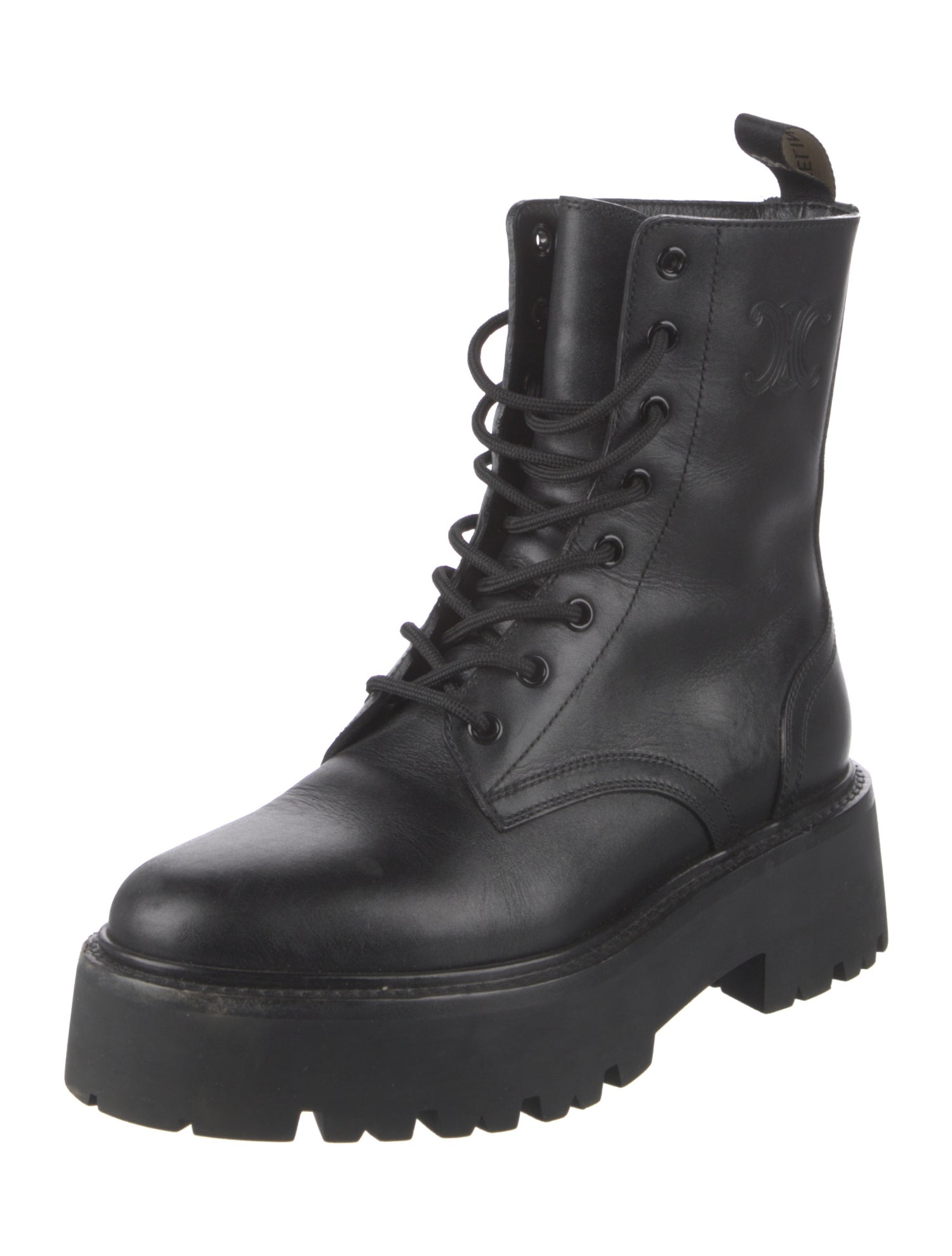 Tod's Leather Combat Boots - Black Boots, Shoes - TOD141770 | The RealReal