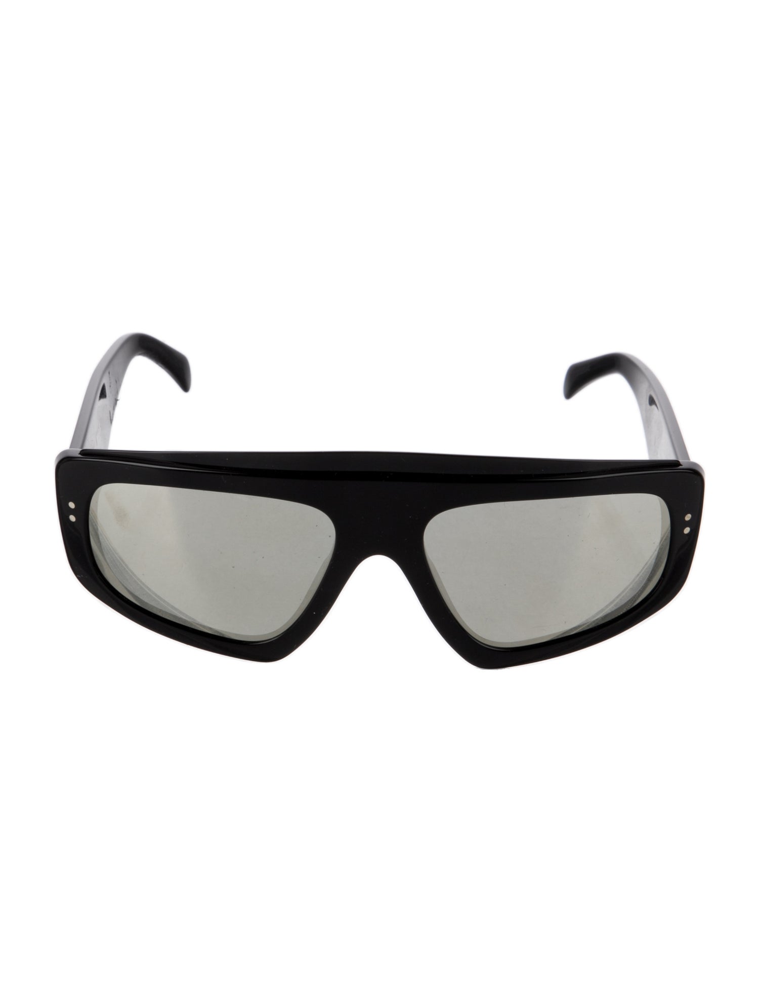 Celine Shield Mirrored Sunglasses - Black Sunglasses, Accessories ...