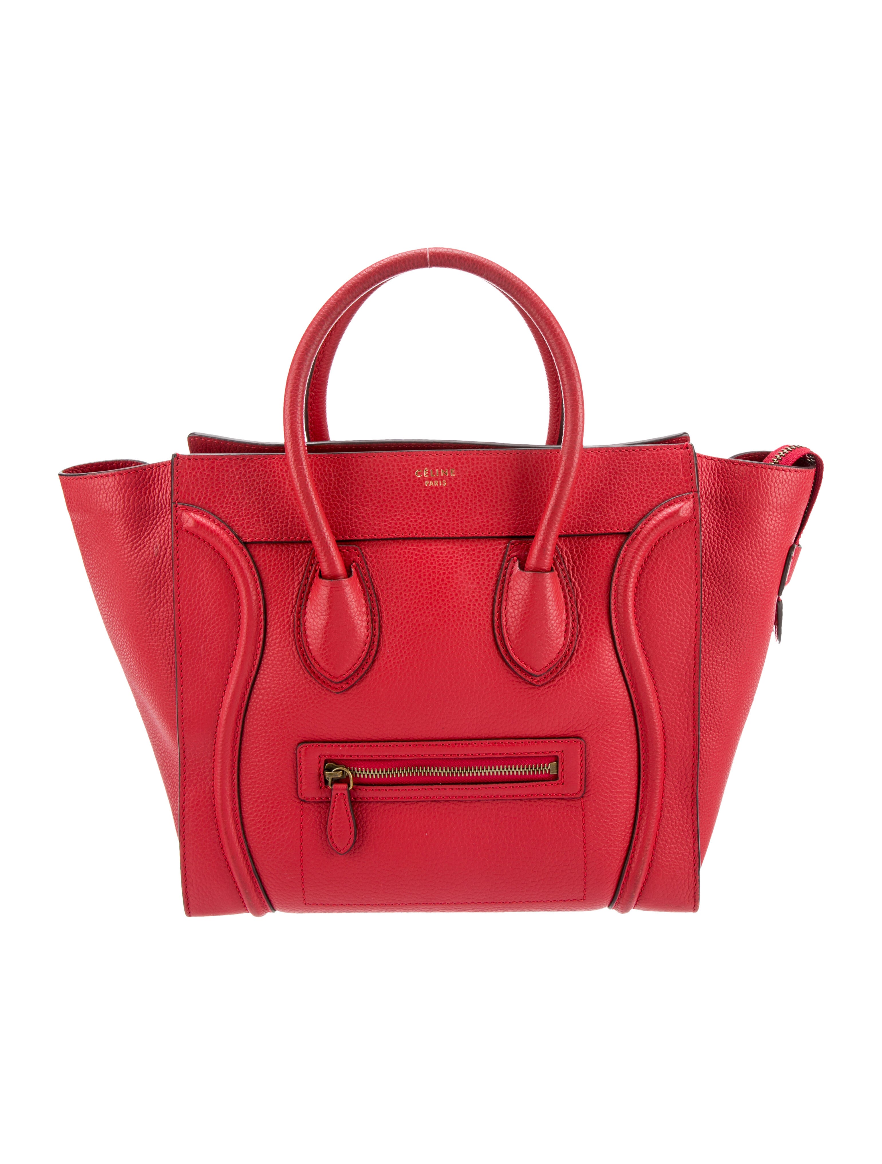 Celine Micro Luggage Tote - Orange Totes, Handbags - CEL277332 | The ...